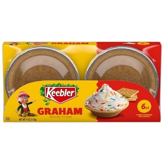 (12 pack) Keebler Ready Crust Mini Graham Cracker Pie Crusts, Premade ...