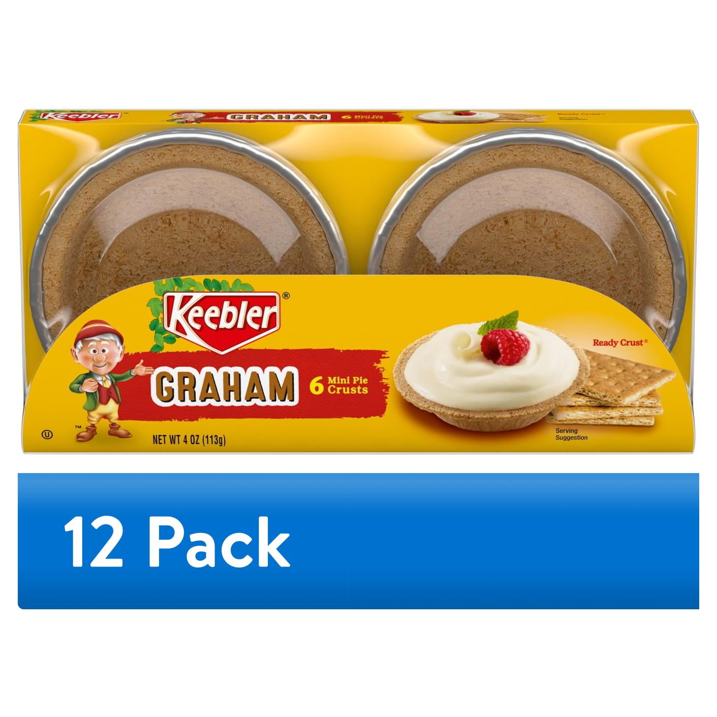 (12 pack) Keebler Ready Crust Mini Graham Cracker Pie Crusts, Premade ...
