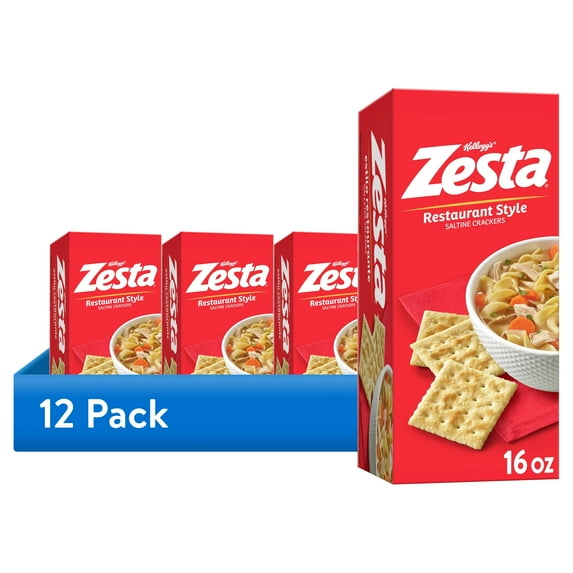 (12 pack) Zesta Original Saltine Crackers, Soup Crackers, 16 oz ...