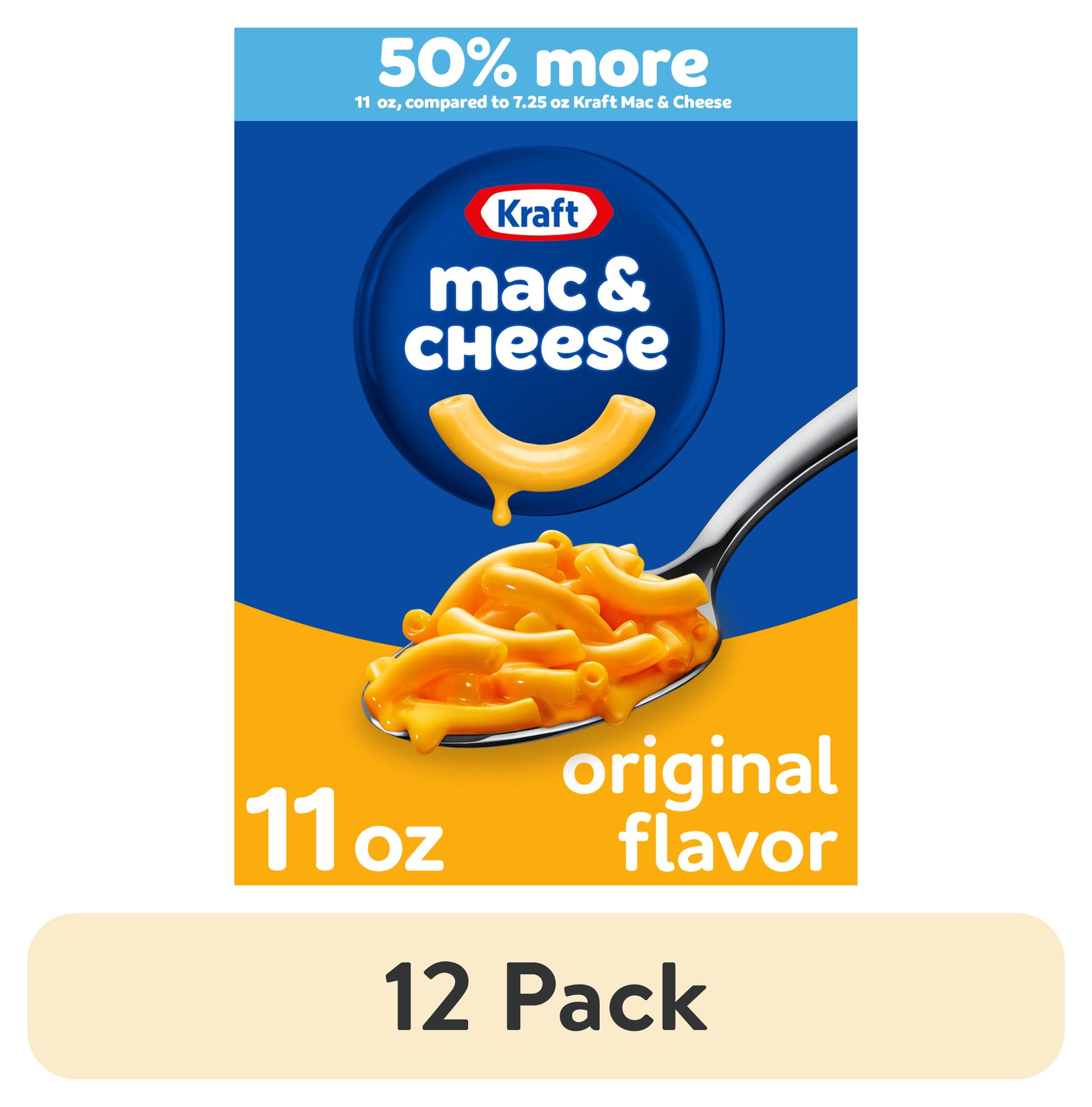 (12 pack) Kraft Original Mac & Cheese Macaroni and Cheese Dinner, 11 oz ...