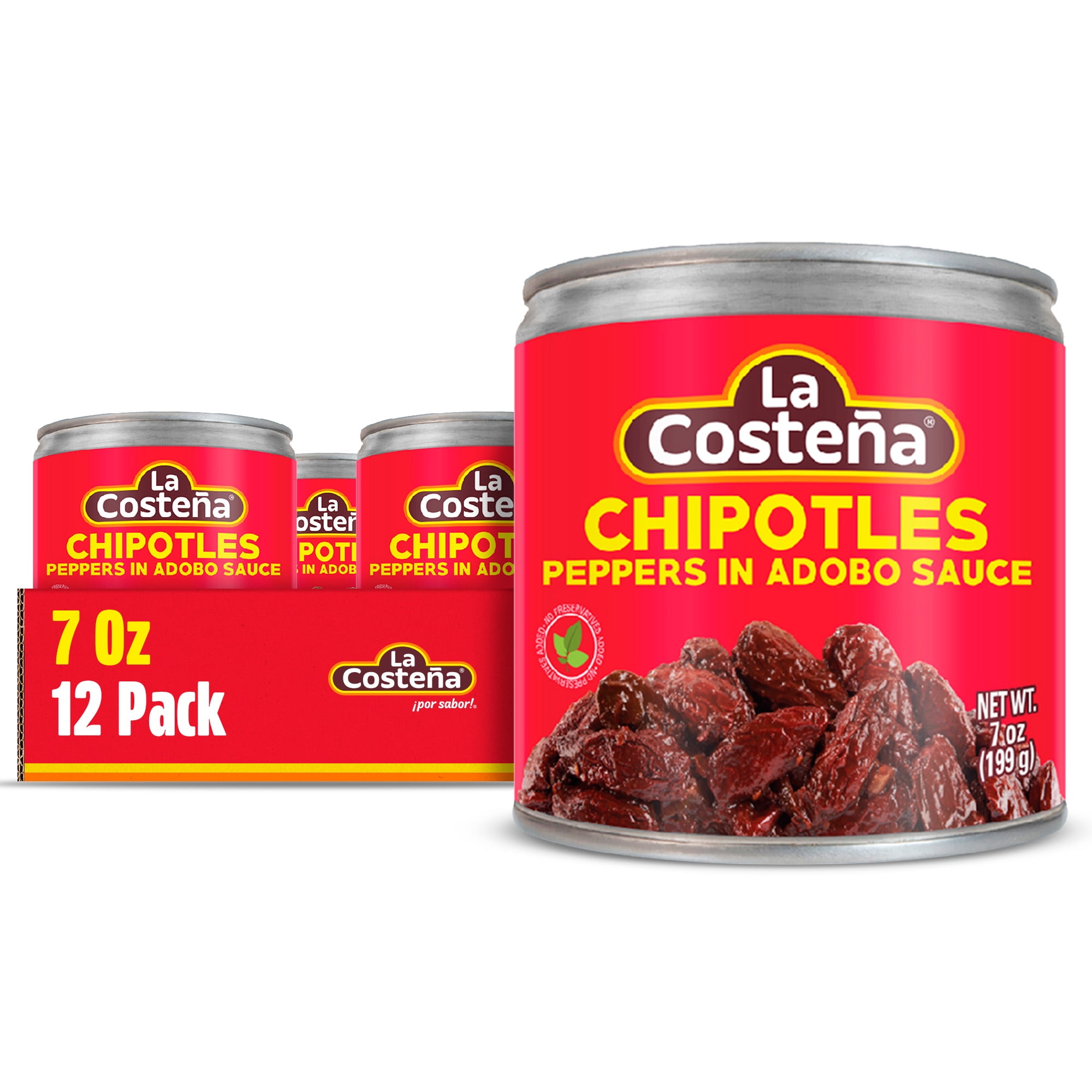 (12 pack) La Costeña Chipotle Peppers in Adobo Sauce, 7 oz - Walmart.com