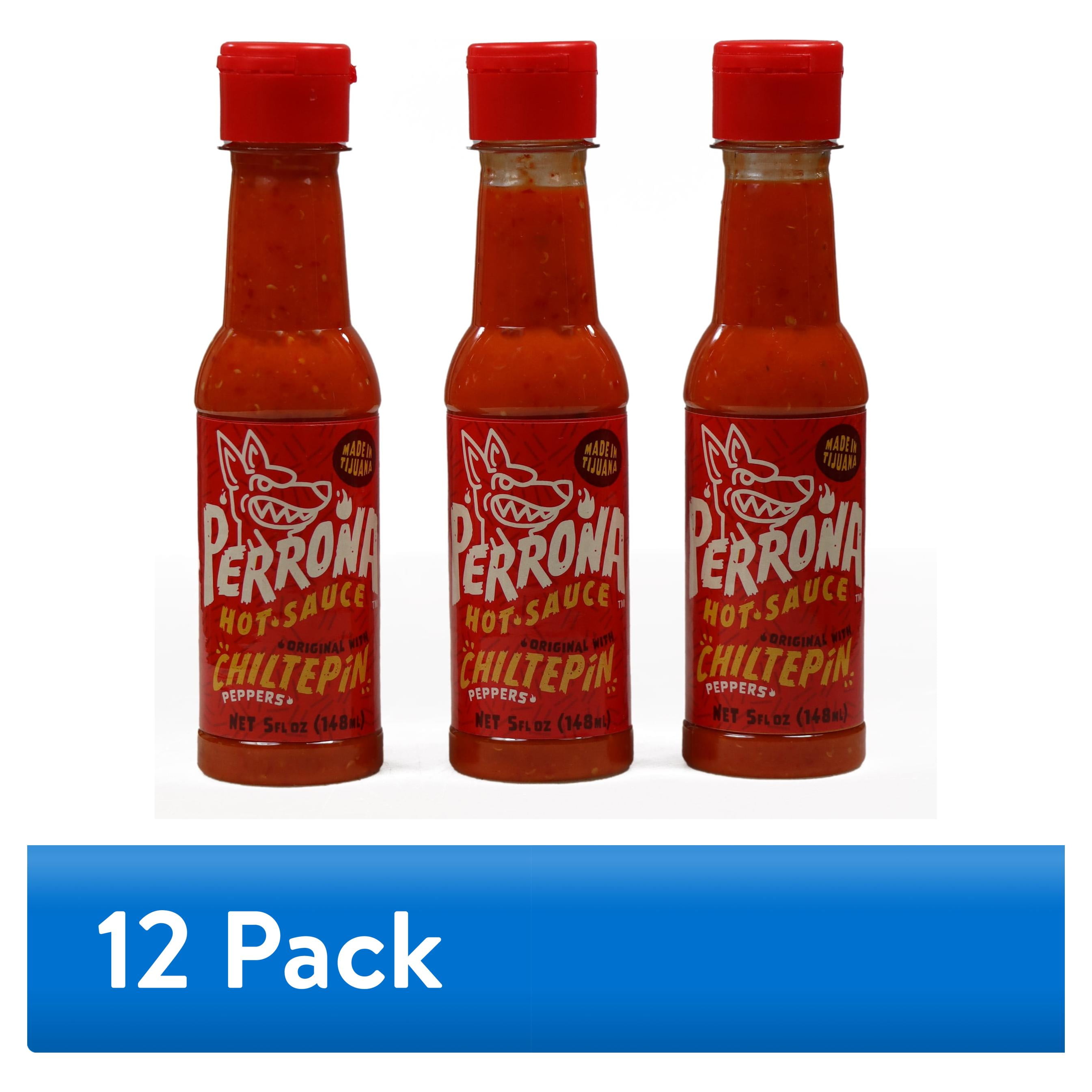 (12 pack) La Perrona Chiltepin Hot Sauce 5oz - Walmart.com