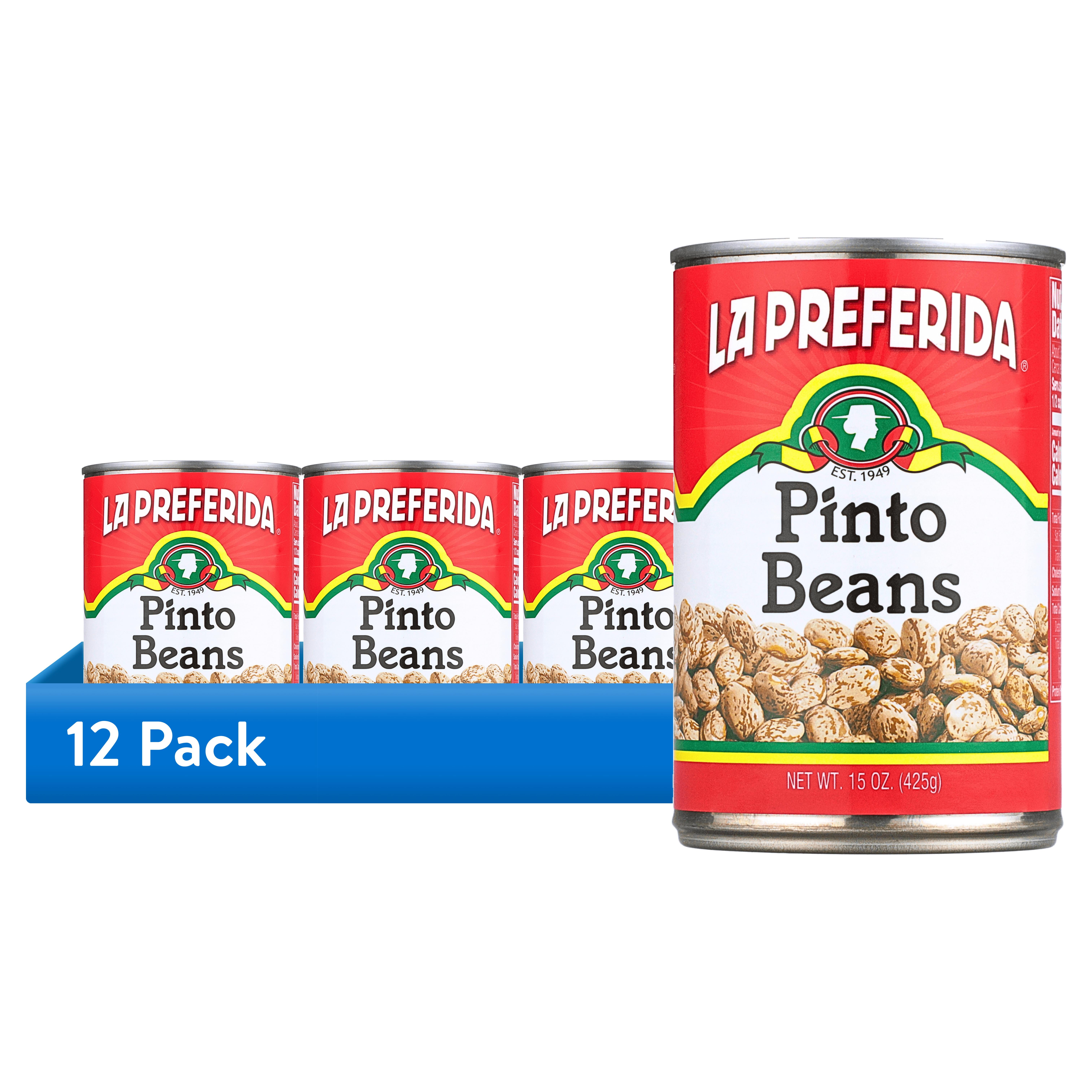 (12 pack) La Preferida Pinto Beans, 15 oz, Can - Walmart.com