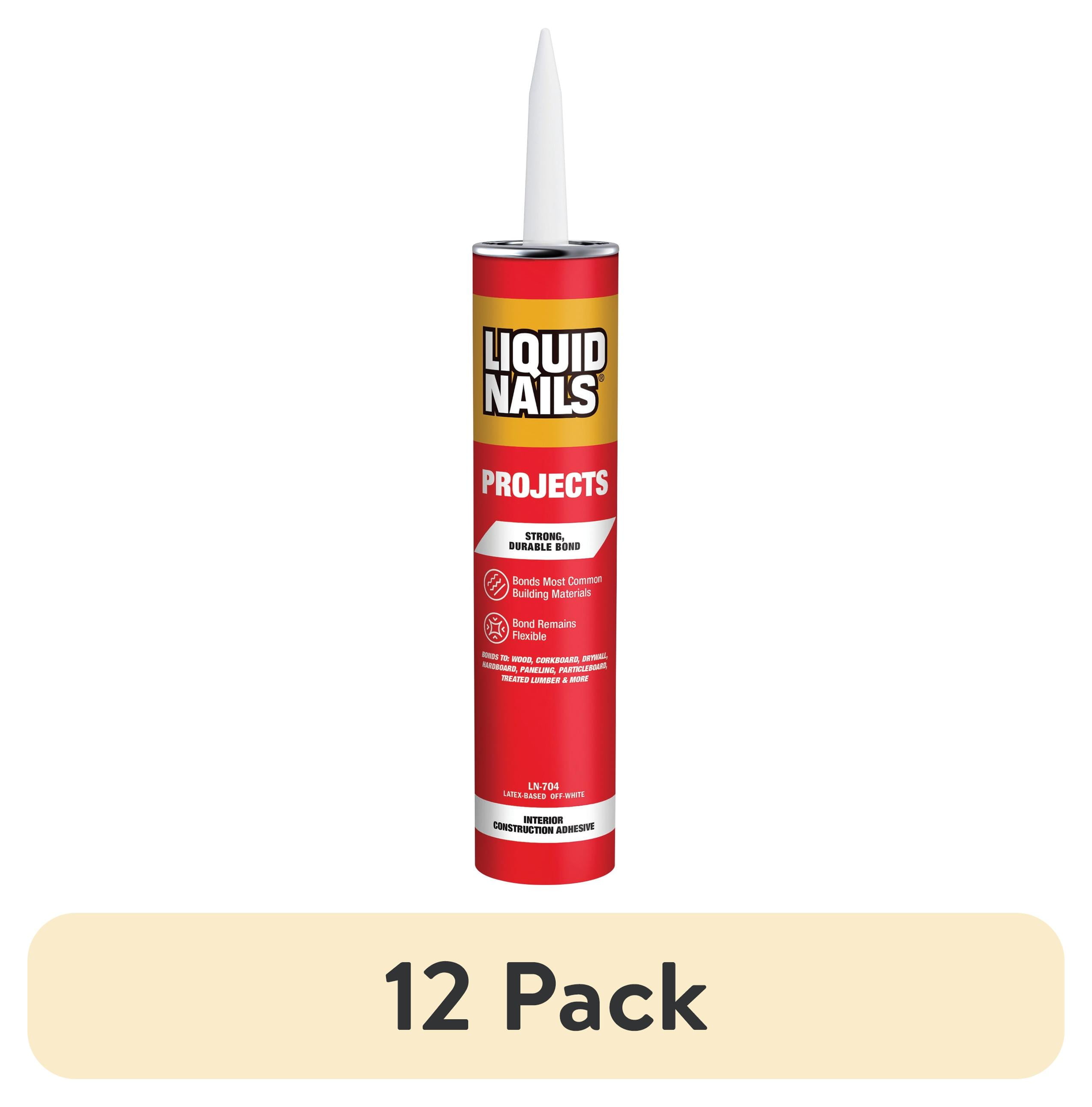 (12 pack) Liquid Nails 10 oz Interior Projects Latex Construction ...