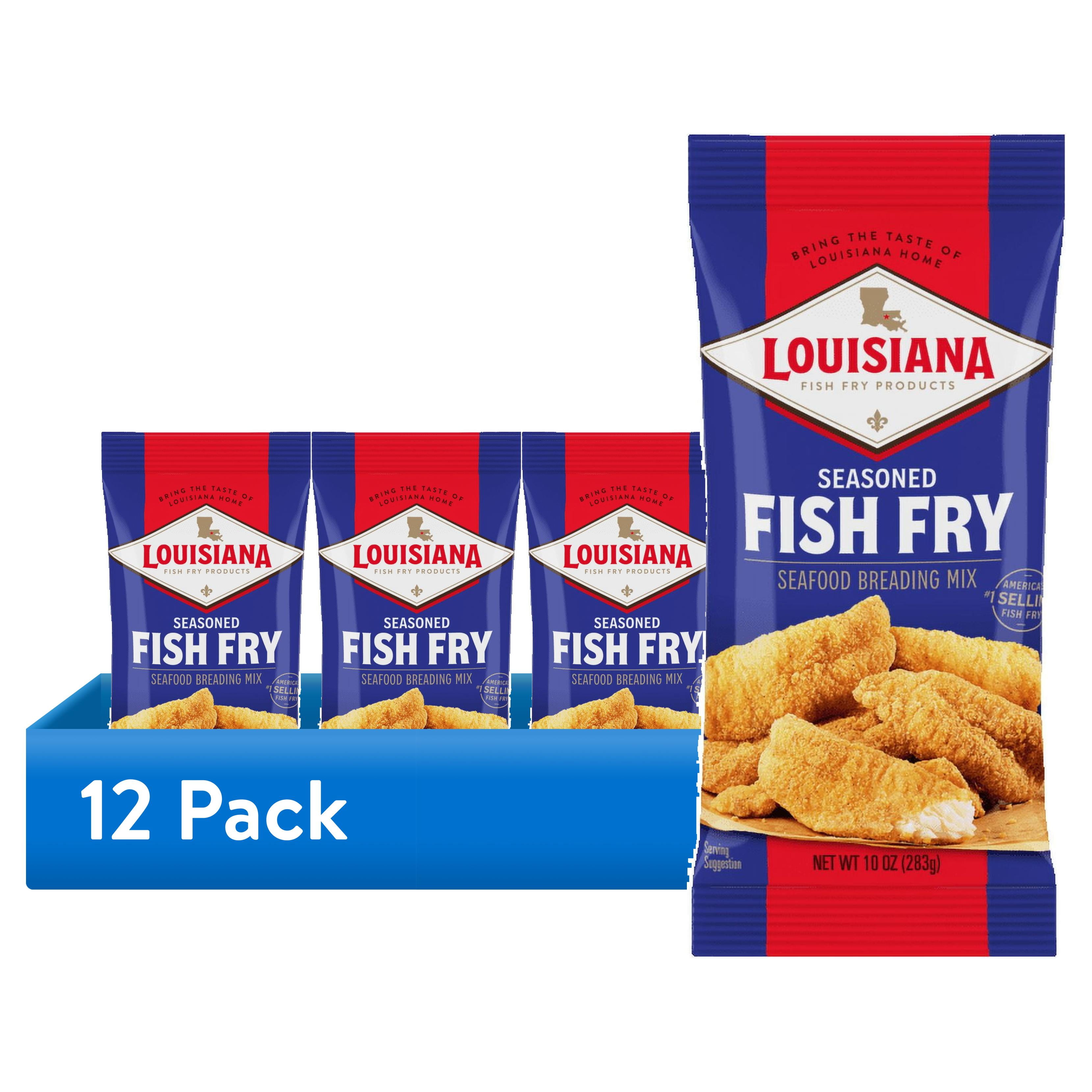 (12 pack) Louisiana Fish Fry Products Crispy Seasoned Fish Fry Seafood ...
