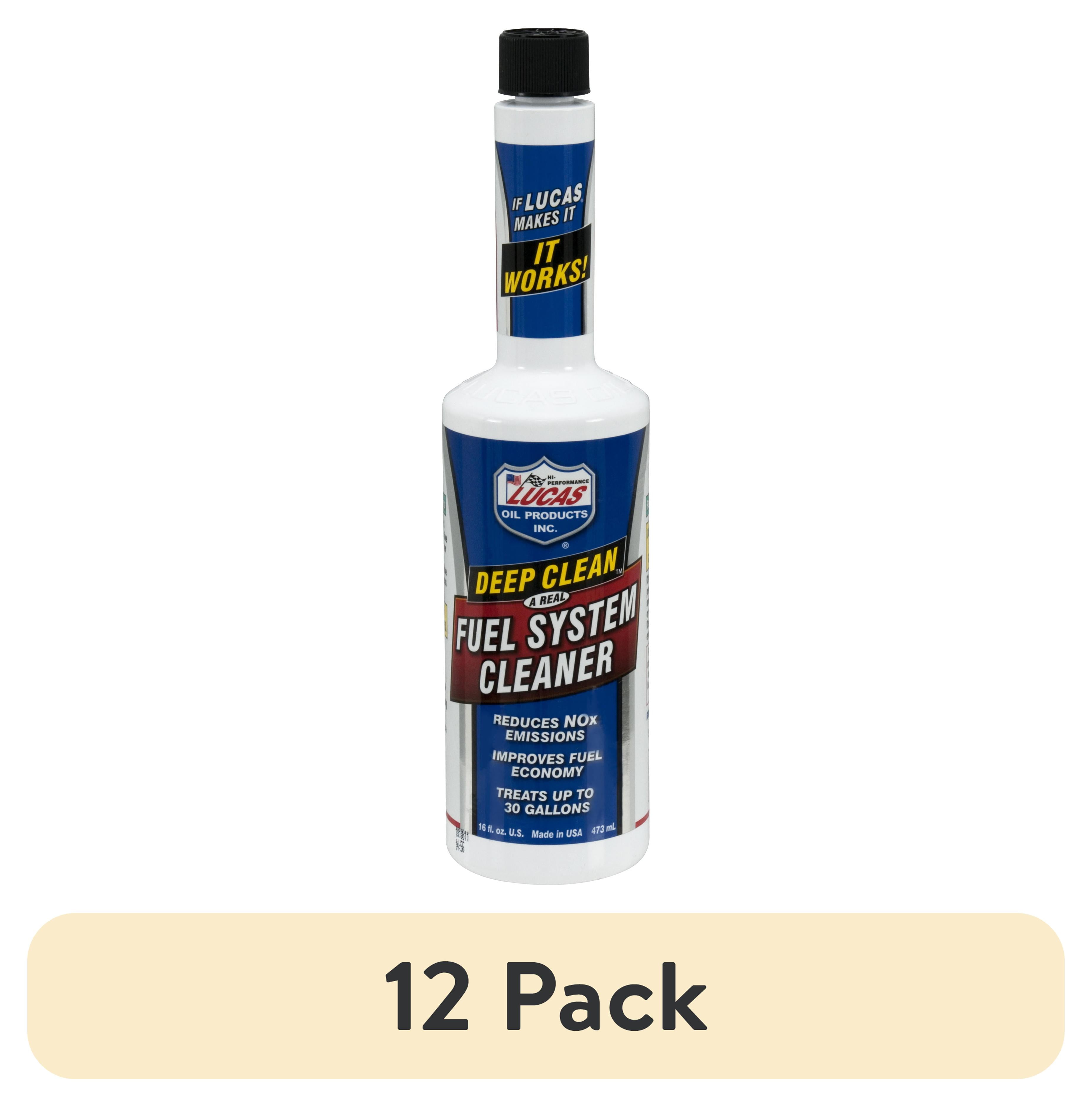 (12 pack) Lucas Oil 10512 Deep Clean Fuel System Cleaner Performance ...