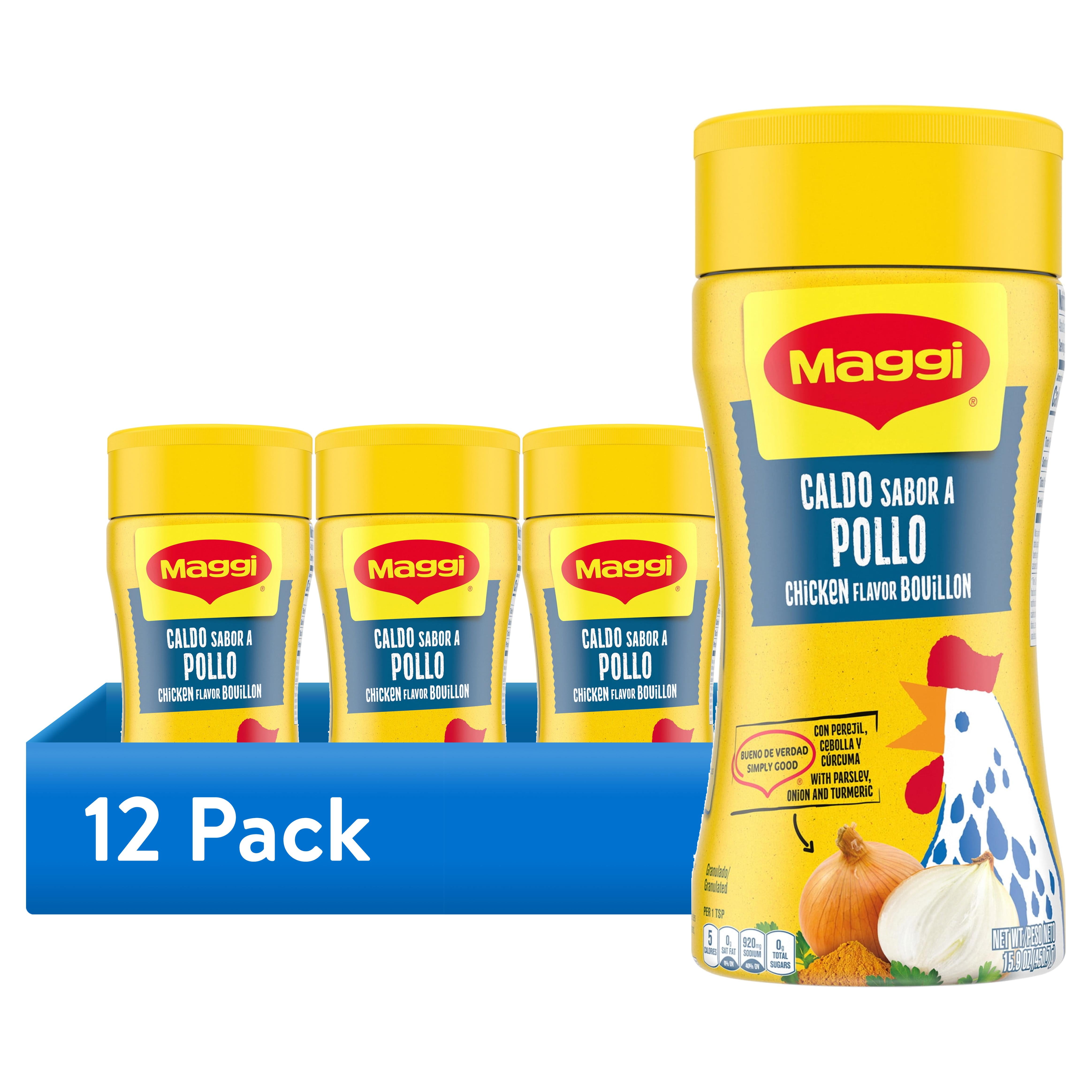 (12 pack) Maggi Granulated Chicken Flavor Bouillon Powder, 16 oz ...