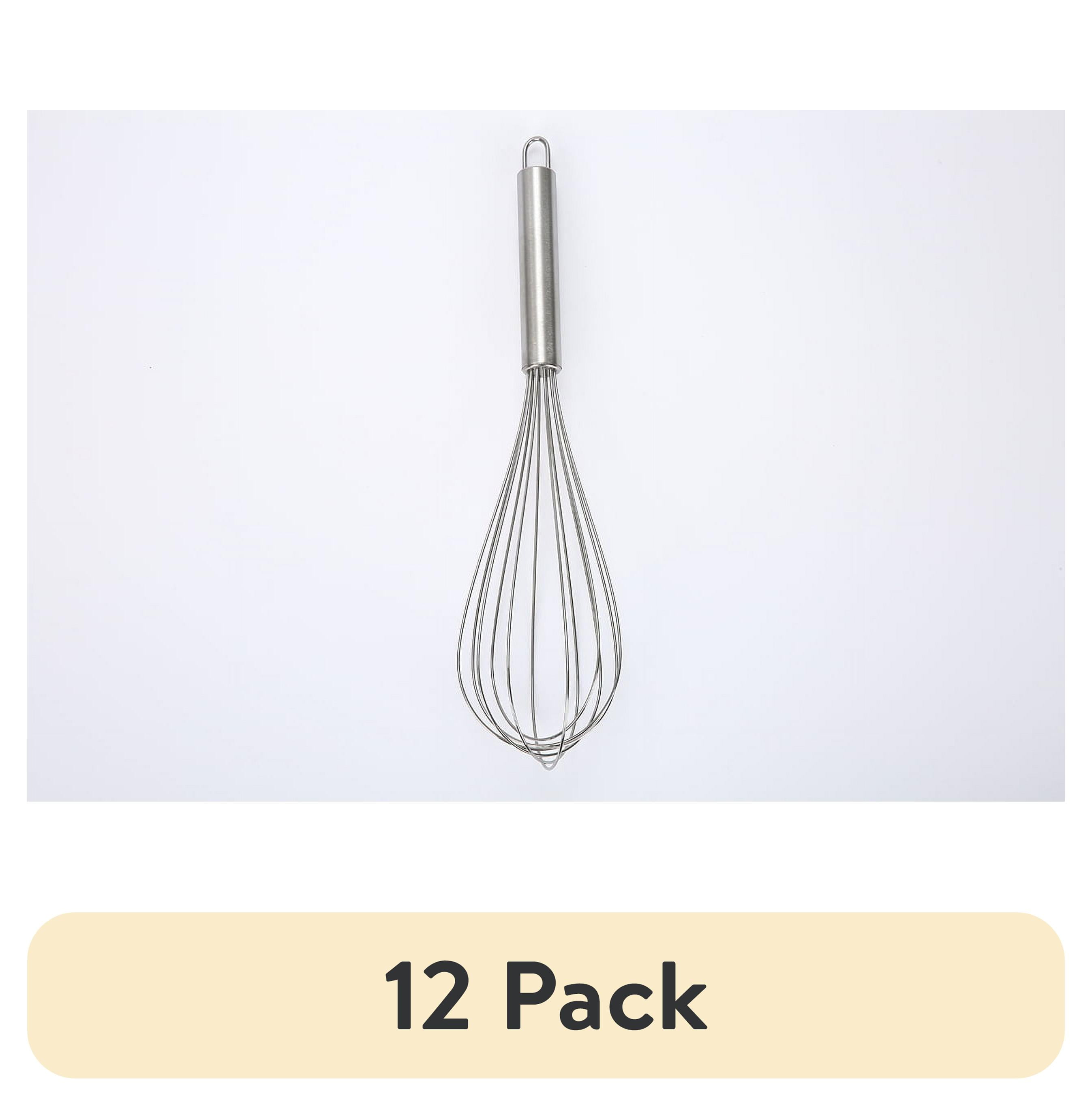 (12 pack) Mainstays 12-inch Stainless Steel Whisk with Loop for Hanging ...