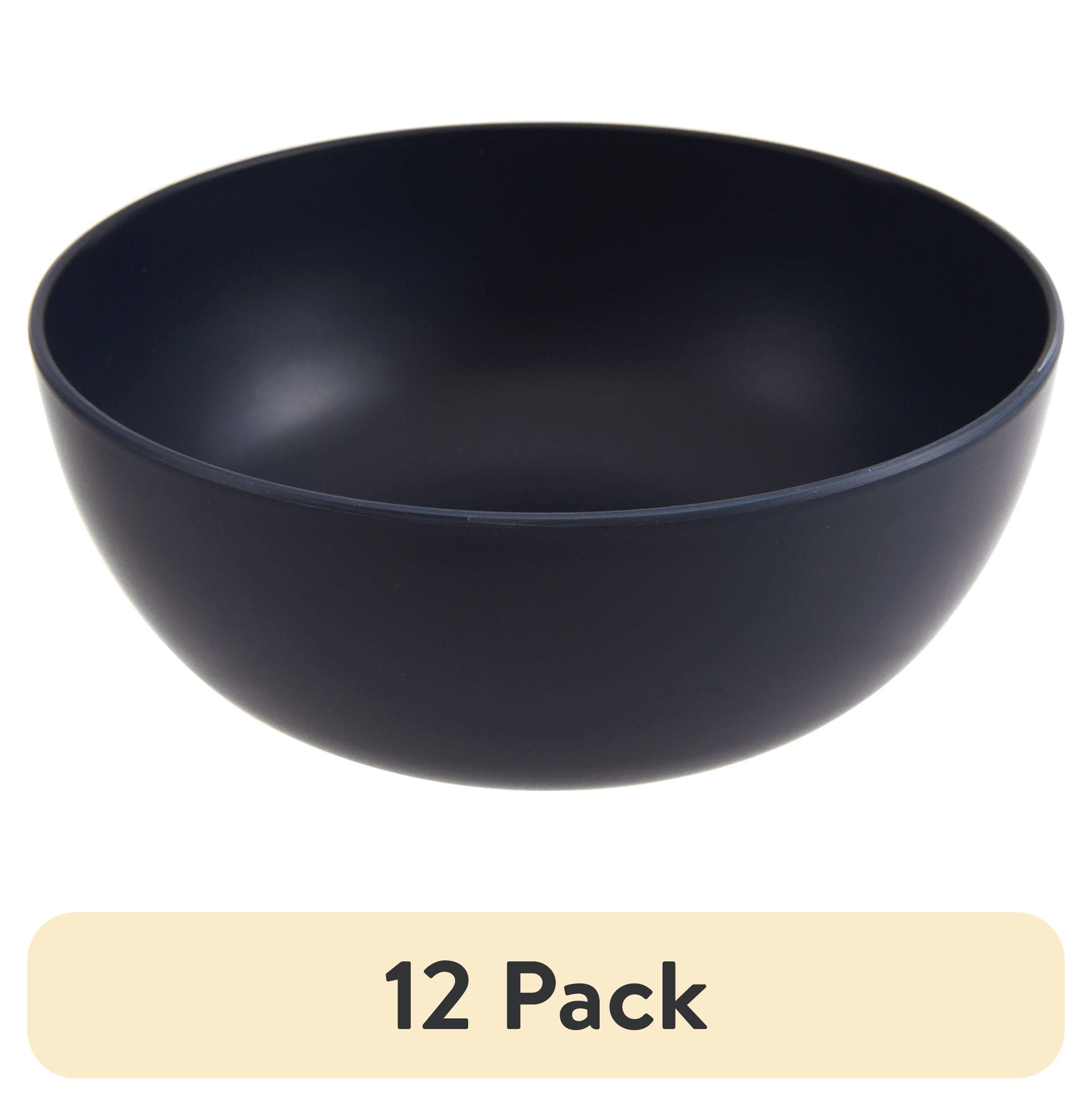 (12 pack) Mainstays 38-Ounce Round Plastic Cereal Bowl, Dark Blue ...