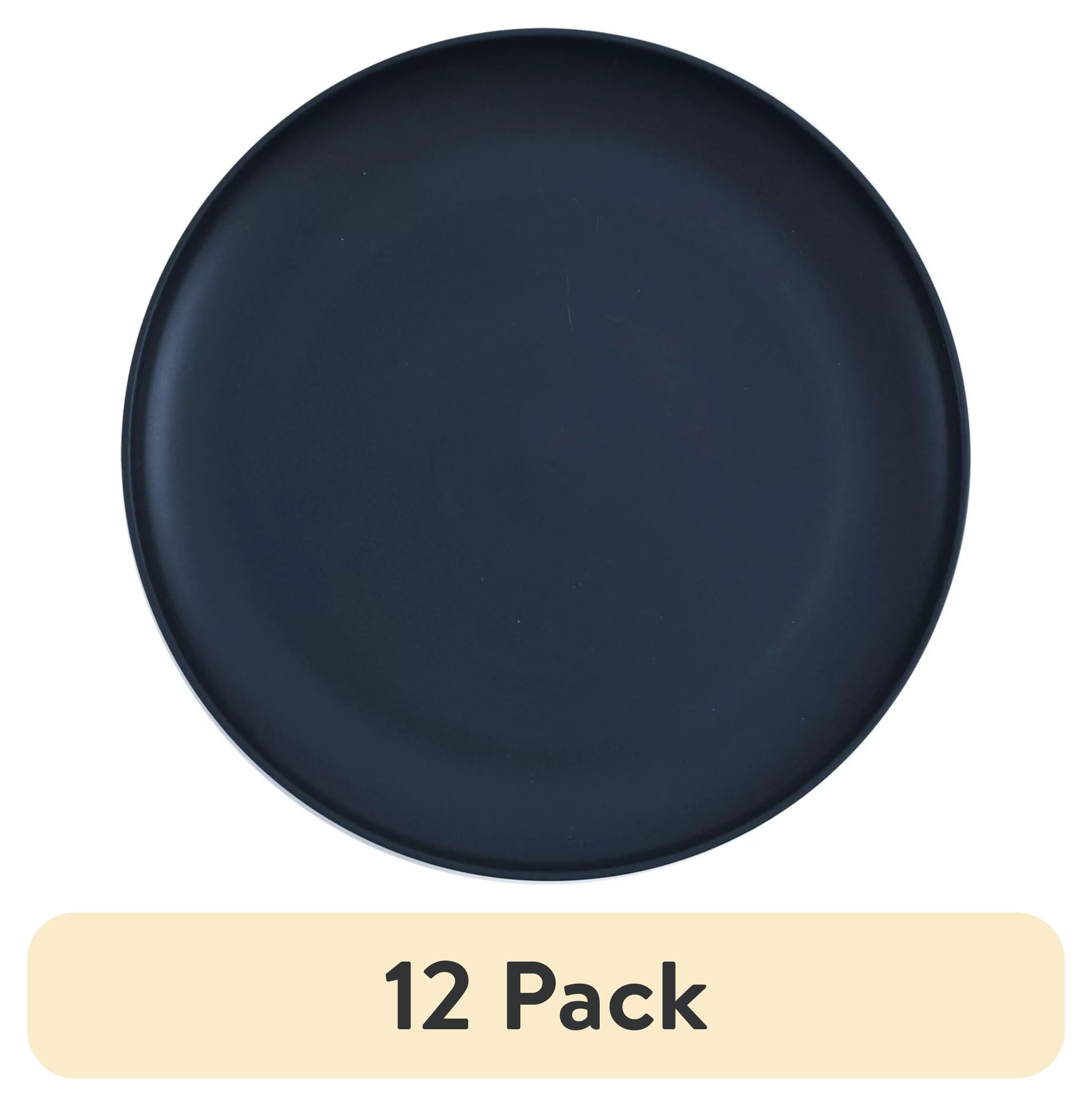 (12 pack) Mainstays - Blue Round Plastic Plate, 10.5-Inch - Walmart.com