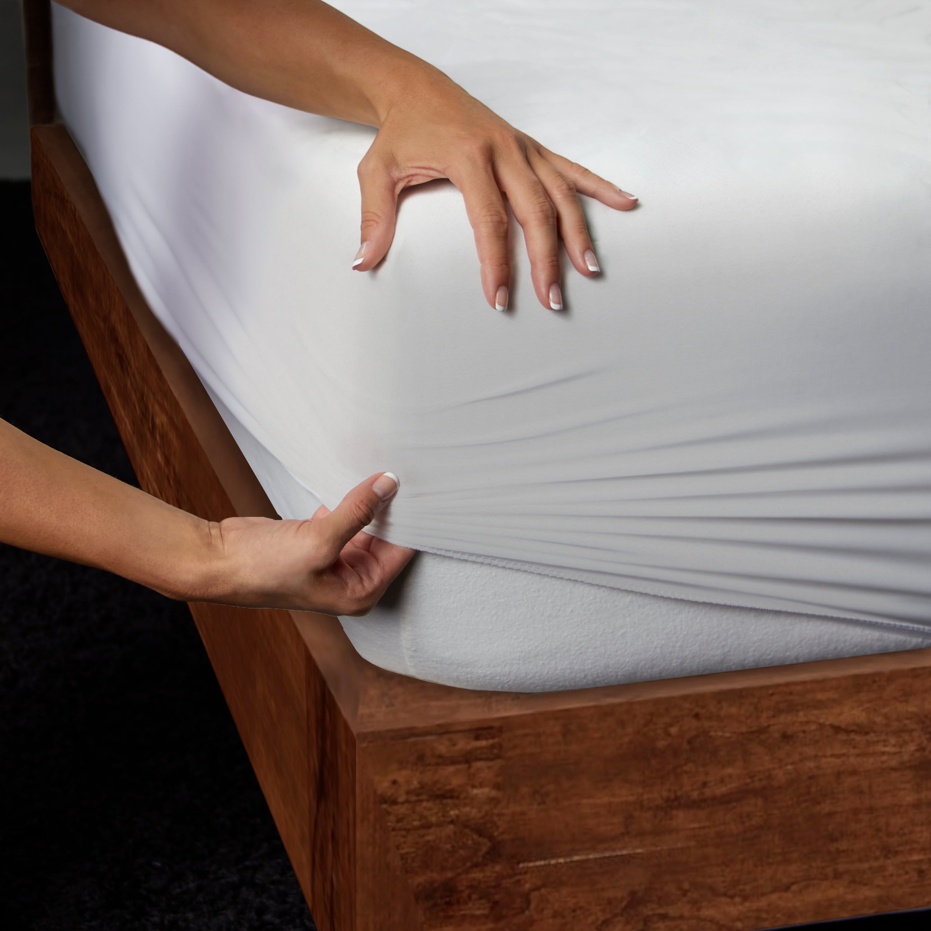 (12 pack) Mainstays Waterproof EVA Fitted Mattress Protector, Queen ...