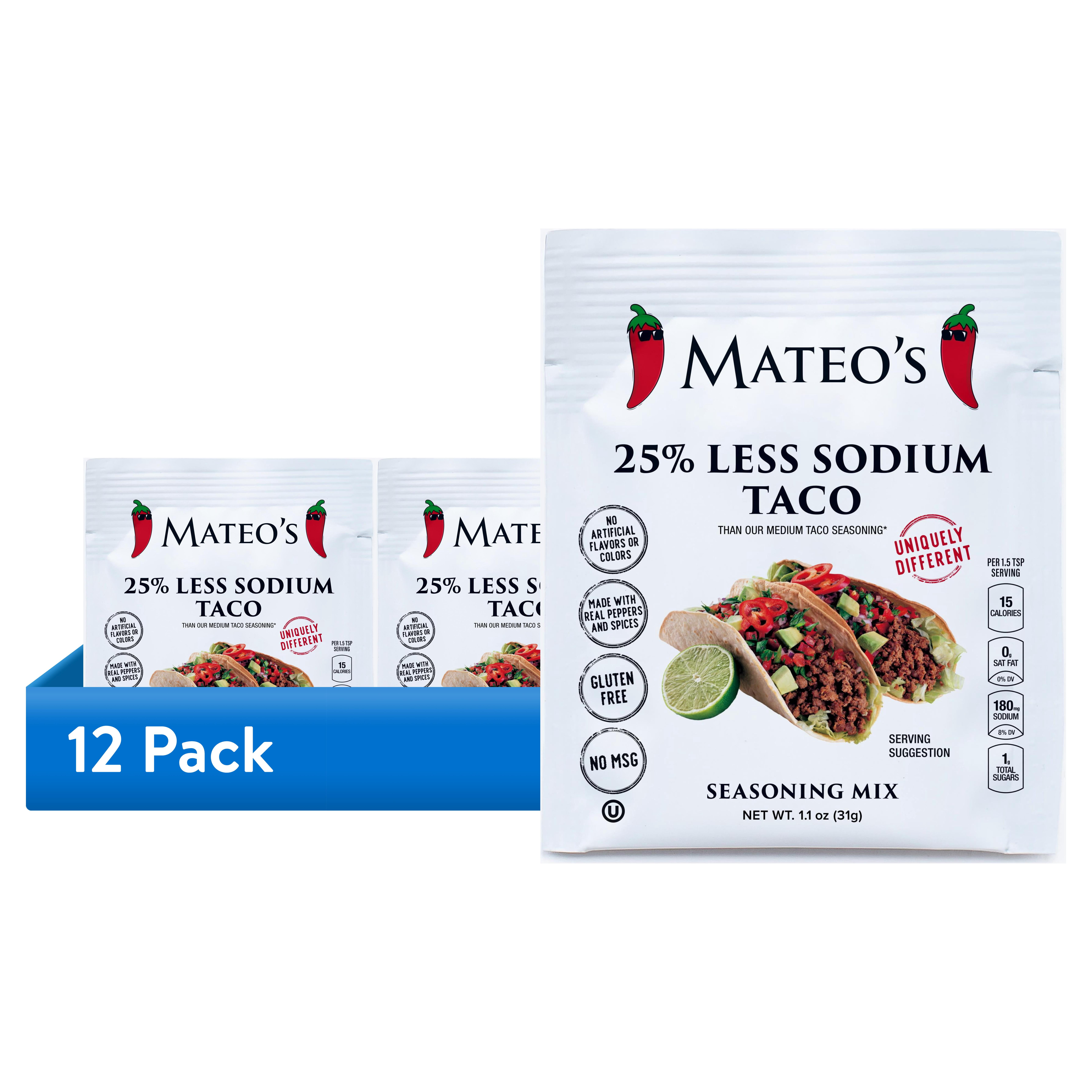 Mateo' Taco Seasoning - Herb mixes for grocery retail - Walmart ...