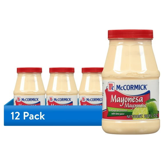 (12 pack) McCormick Mayonesa (Mayonnaise) With Lime Juice, 28.0 fl oz ...