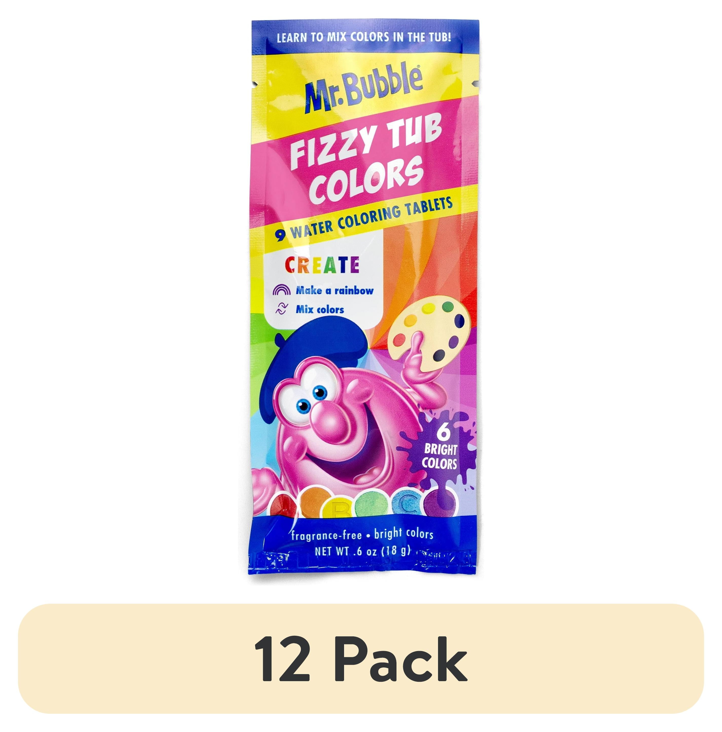 (12 pack) Mr. Bubble Fizzy Tub Colors, 9 count packet - Walmart.com