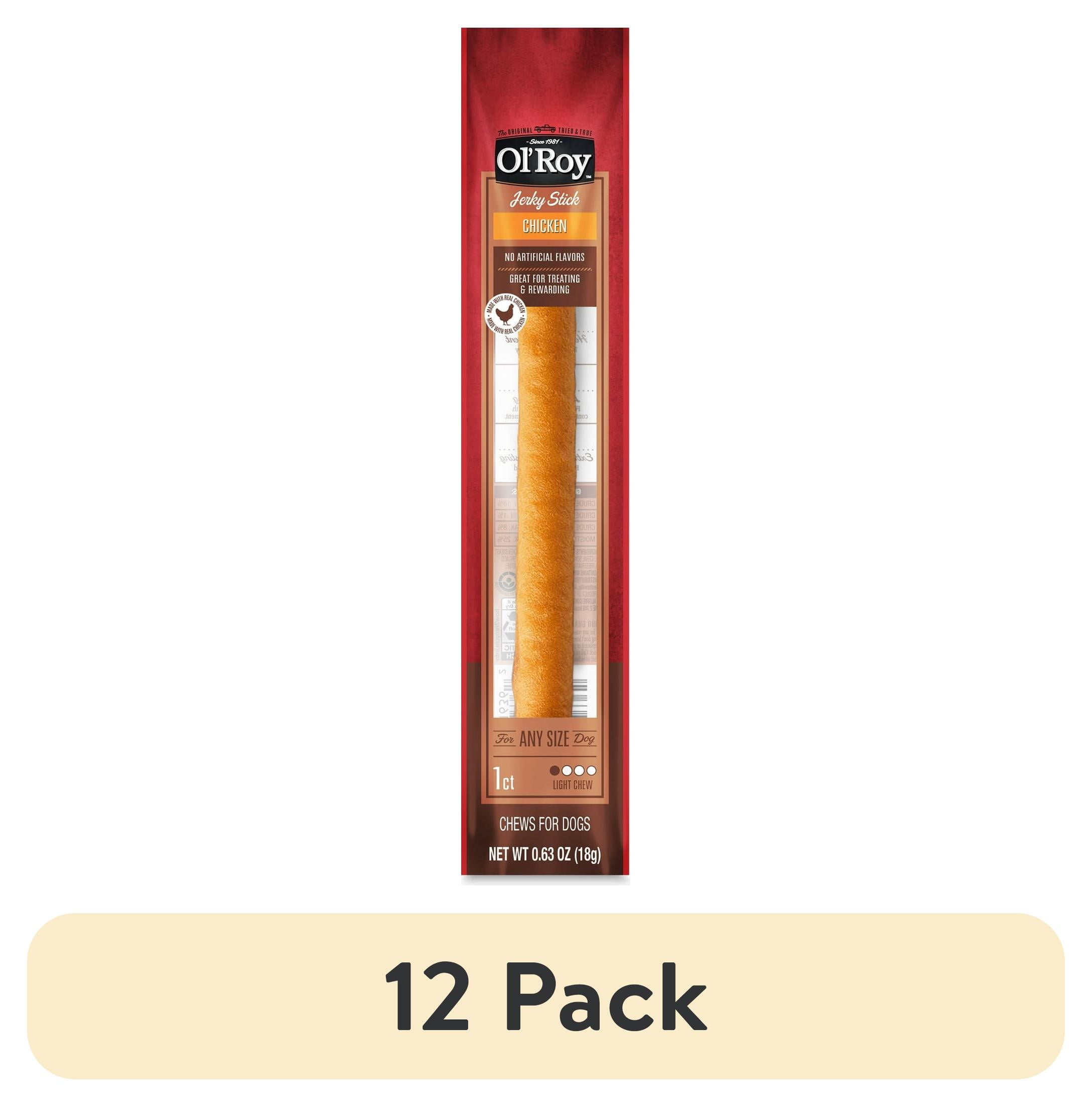 (12 pack) Ol' Roy 1 Count Chicken Stick, 0.63oz, Dry Training Treats ...