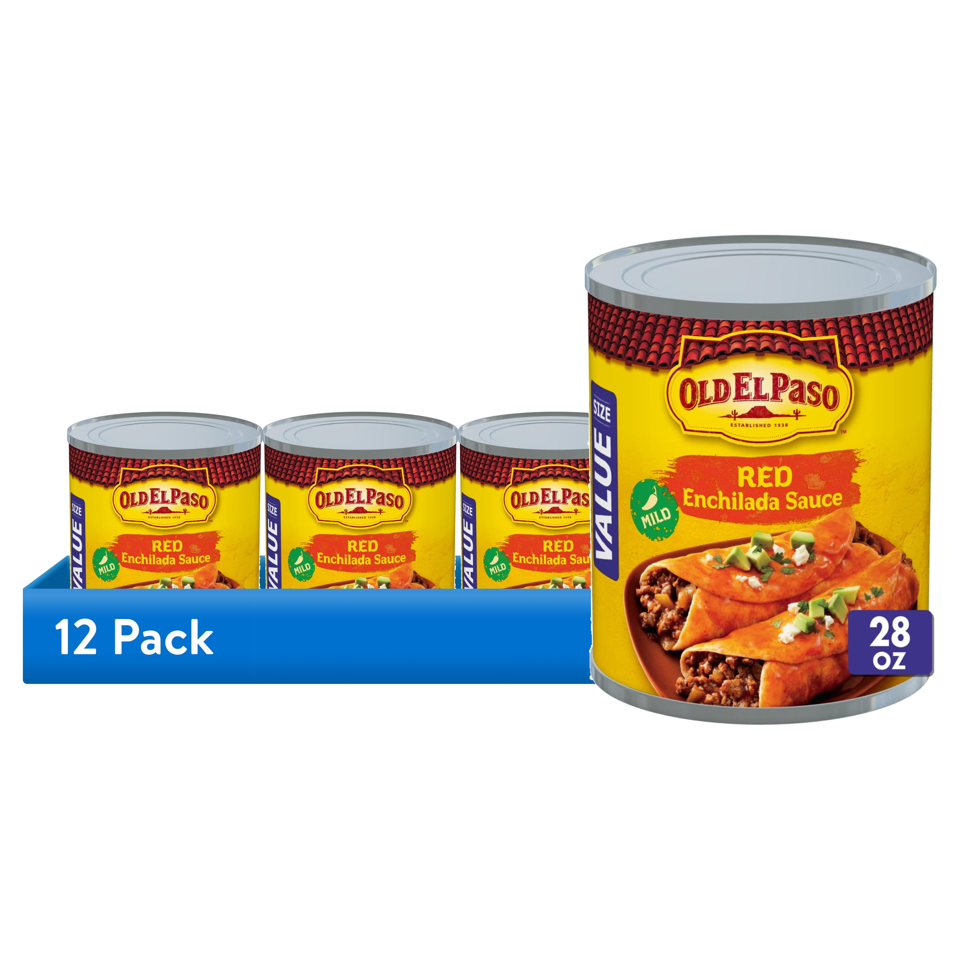 (12 pack) Old El Paso Mild Red Enchilada Sauce, Meal Prep, Value Size ...