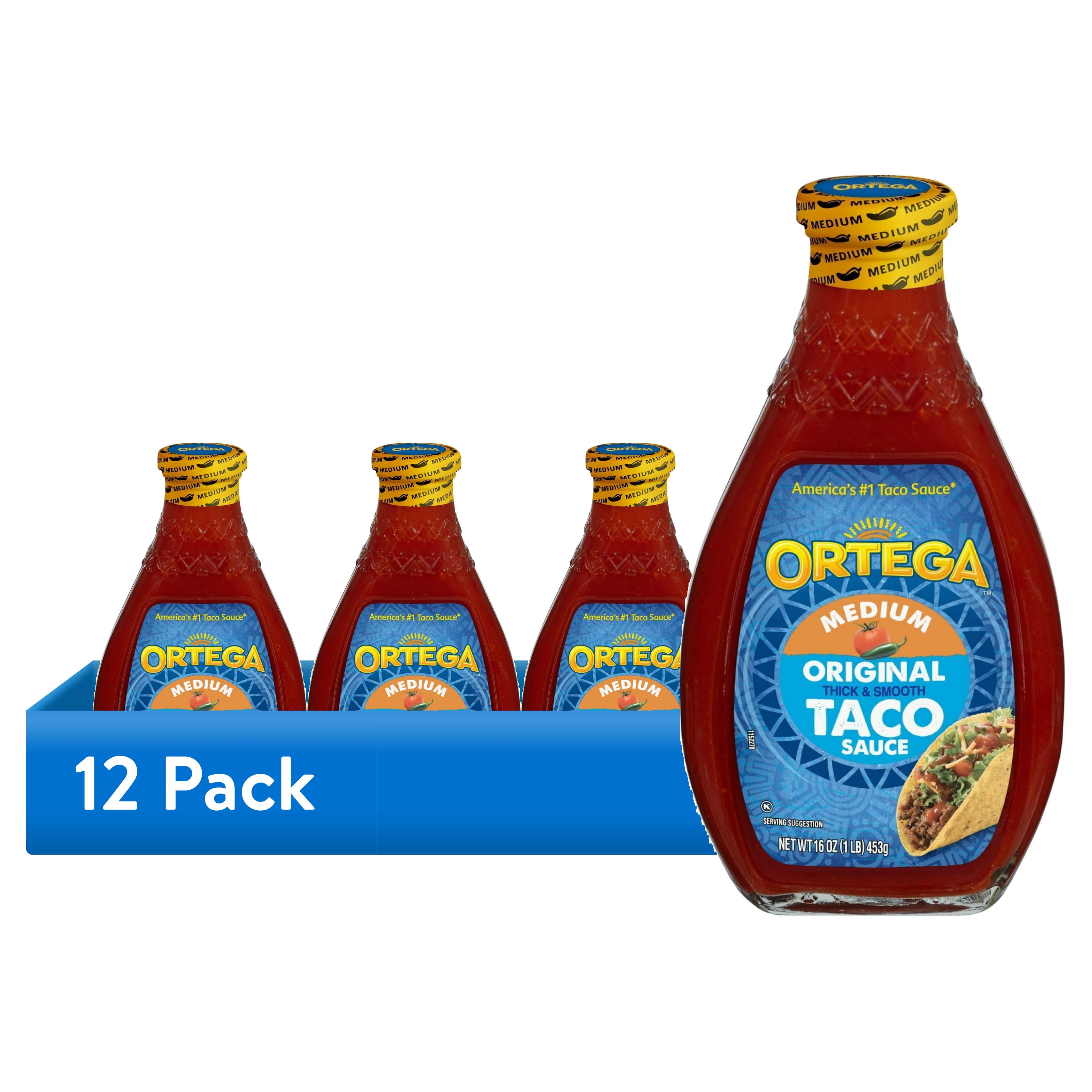 (12 pack) Ortega Original Thick and Smooth Medium Taco and Enchilada ...