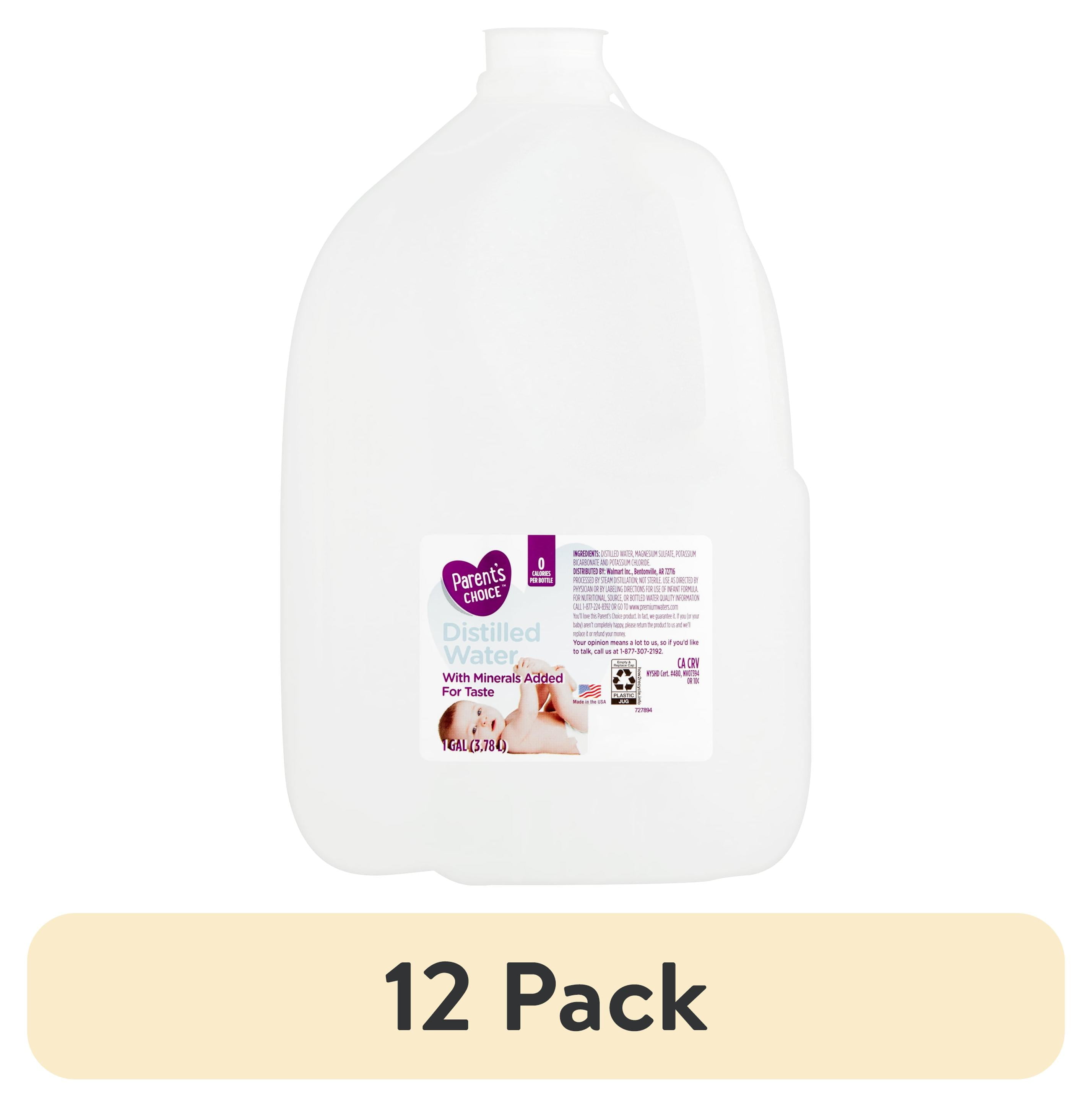 (12 pack) Parent's Choice Distilled Water, 1 Gallon - Walmart.com