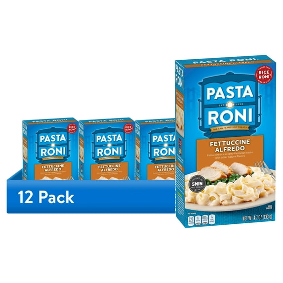 (12 pack) Pasta Roni Fettuccine Alfredo, 4.7 oz Box - Walmart.com