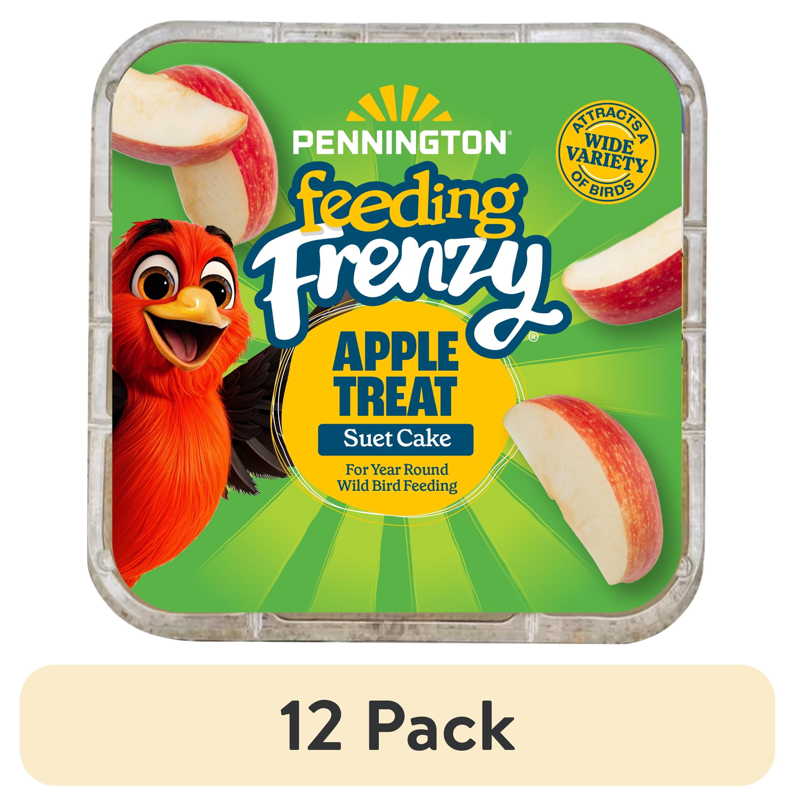 (12 pack) Pennington Feeding Frenzy Apple Treat Suet Cake, 11.75 Oz ...