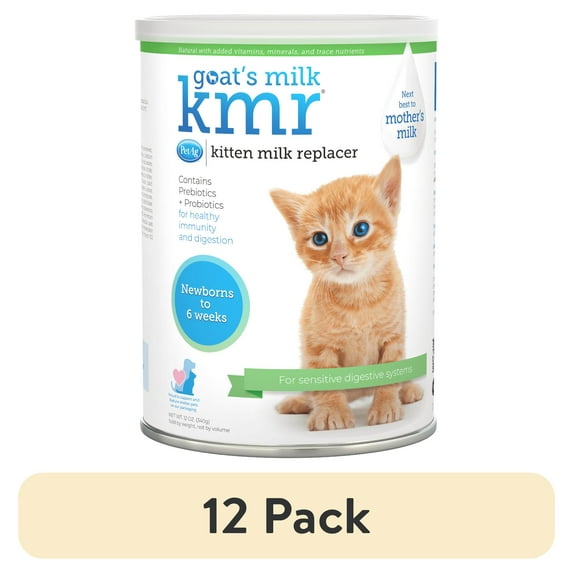 (12 pack) PetAg Goat’s Milk KMR Kitten Milk Replacer Powder - 12 oz ...
