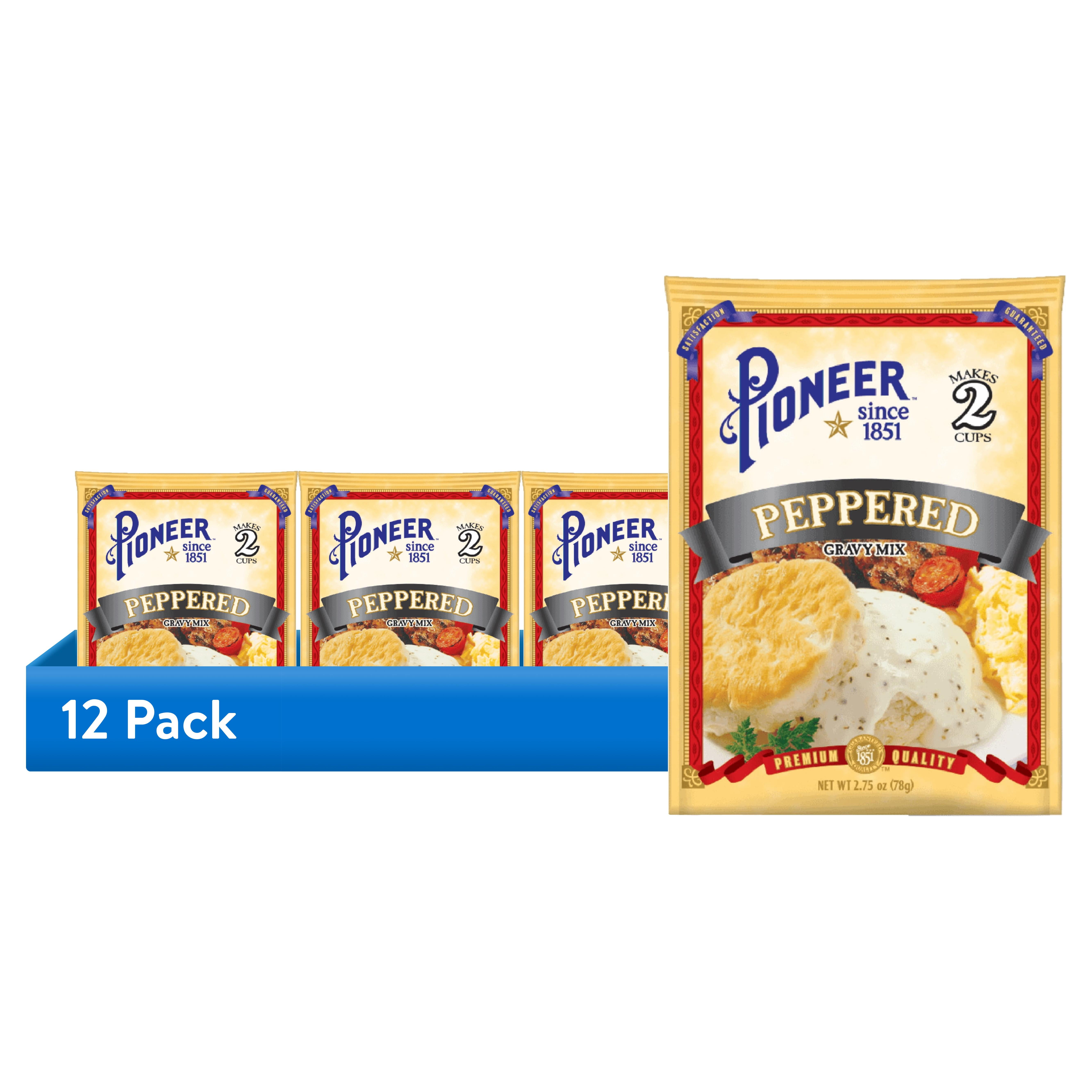 (12 pack) Pioneer Peppered Gravy Mix, 2.75 oz – Deliciously Smooth ...