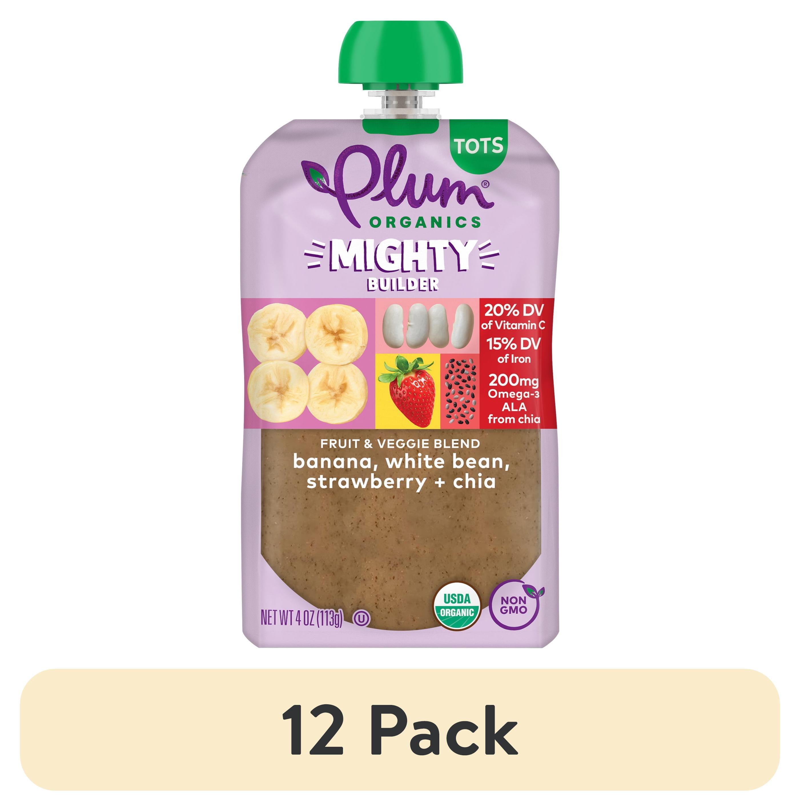 (12 pack) Plum Organics® Tots Mighty Builder Fruit & Veggie Blend ...