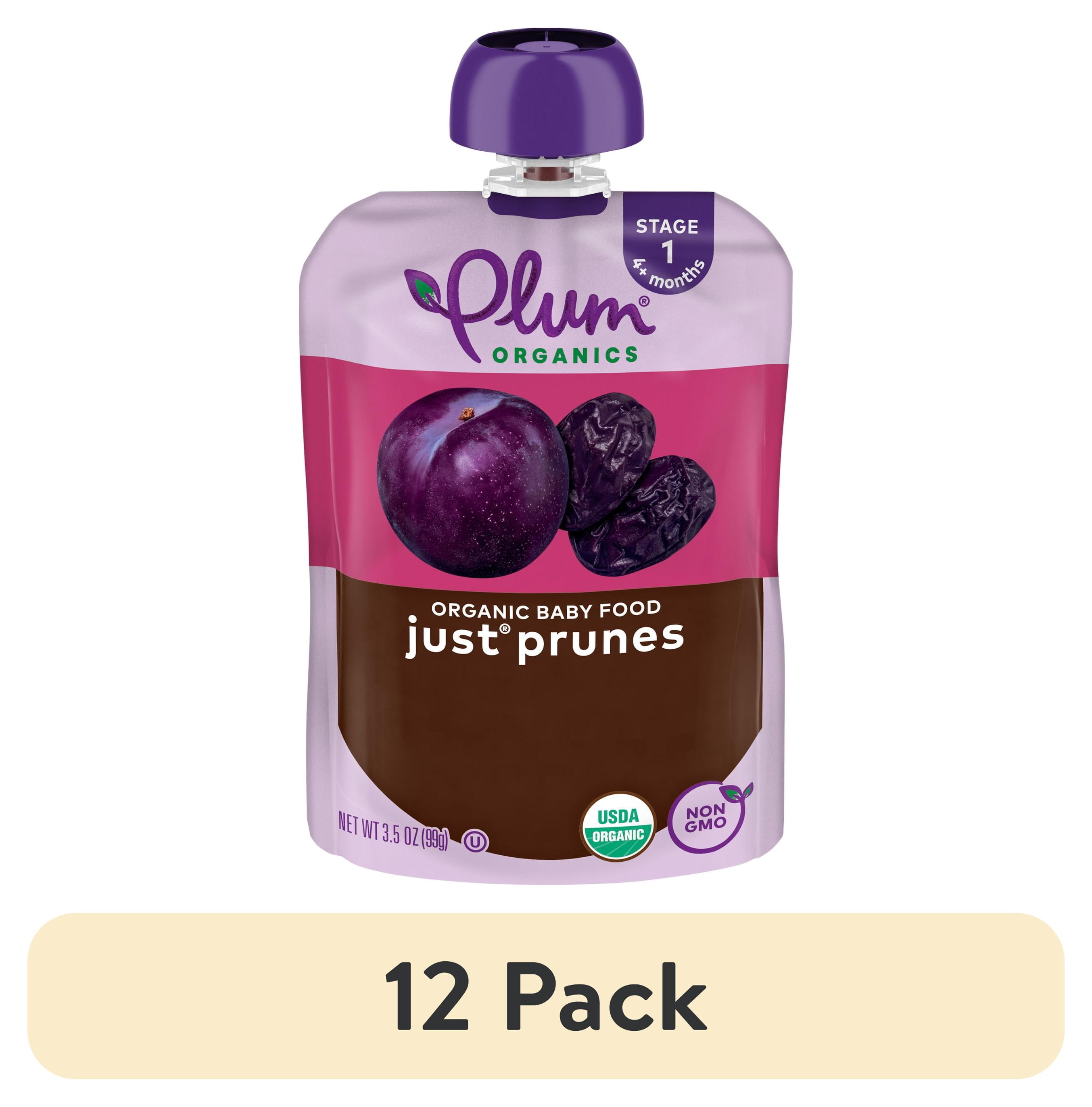 (12 pack) Plum Organics® Stage 1 Organic Baby Food Just® Prunes 3.5oz ...