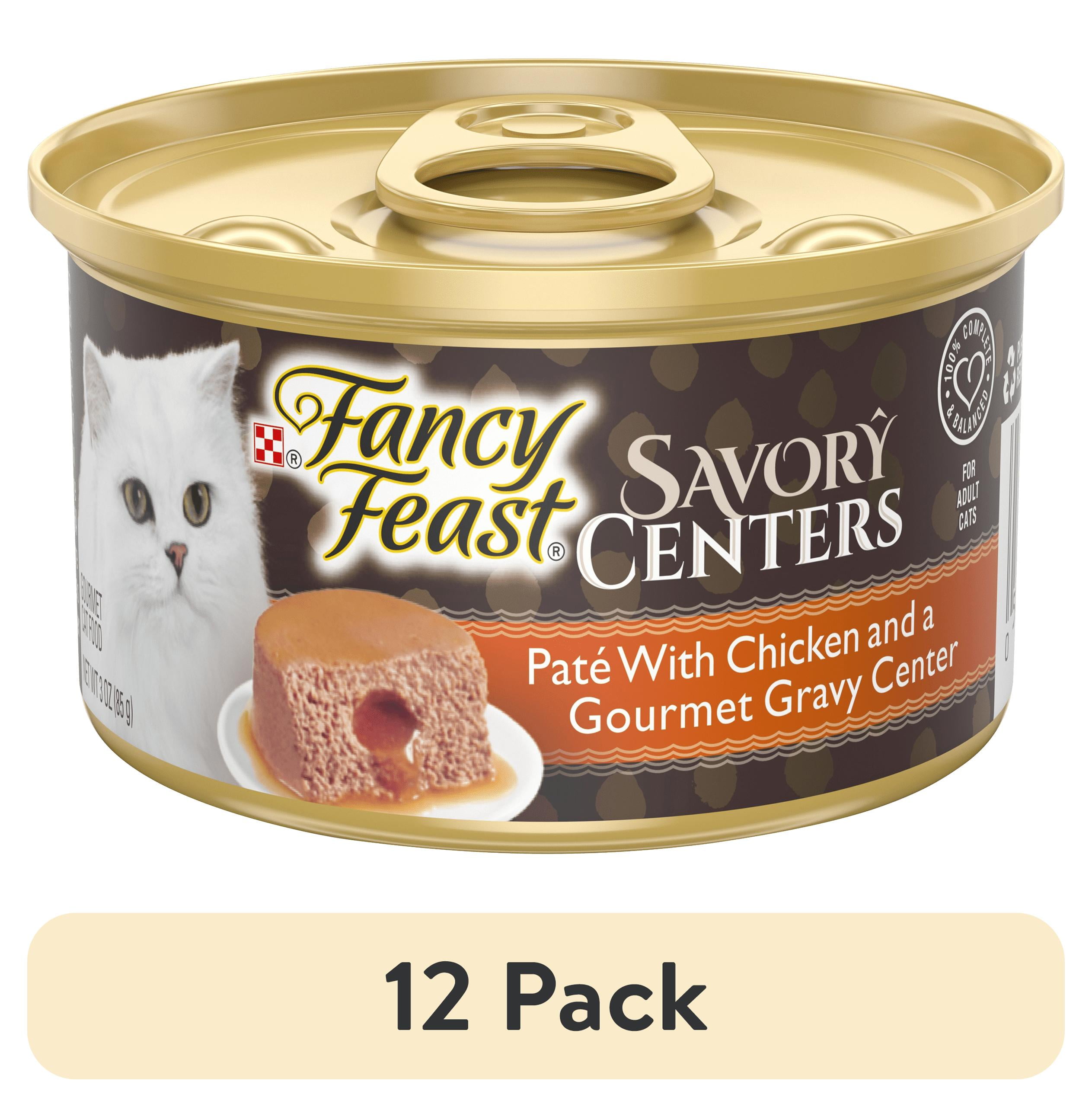 (12 pack) Purina Fancy Feast Savory Centers Adult Wet Cat Food Pate ...