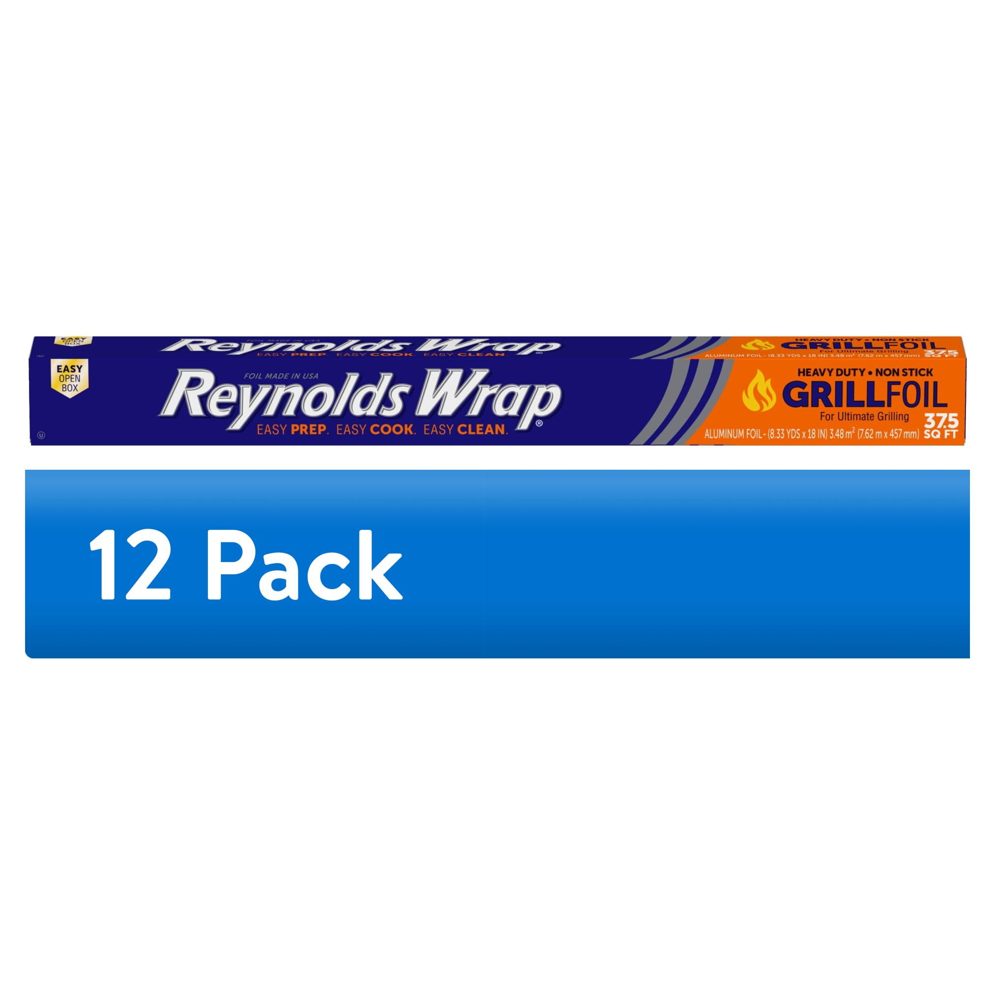 (12 pack) Reynolds Wrap Heavy Duty Non-Stick Grill Foil, 18 Inch Width ...
