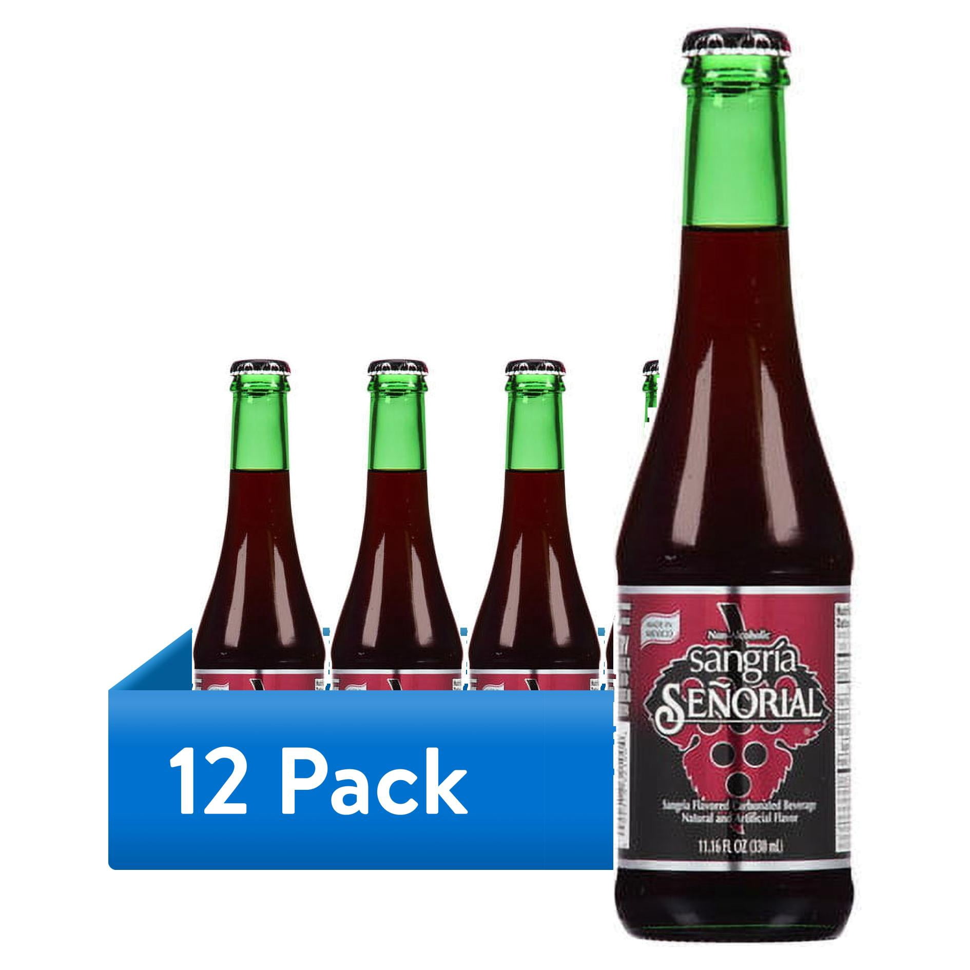 (12 pack) Sangria Senorial Soda, 11.16 fl oz (330ml) Glass Bottle, 1 ...