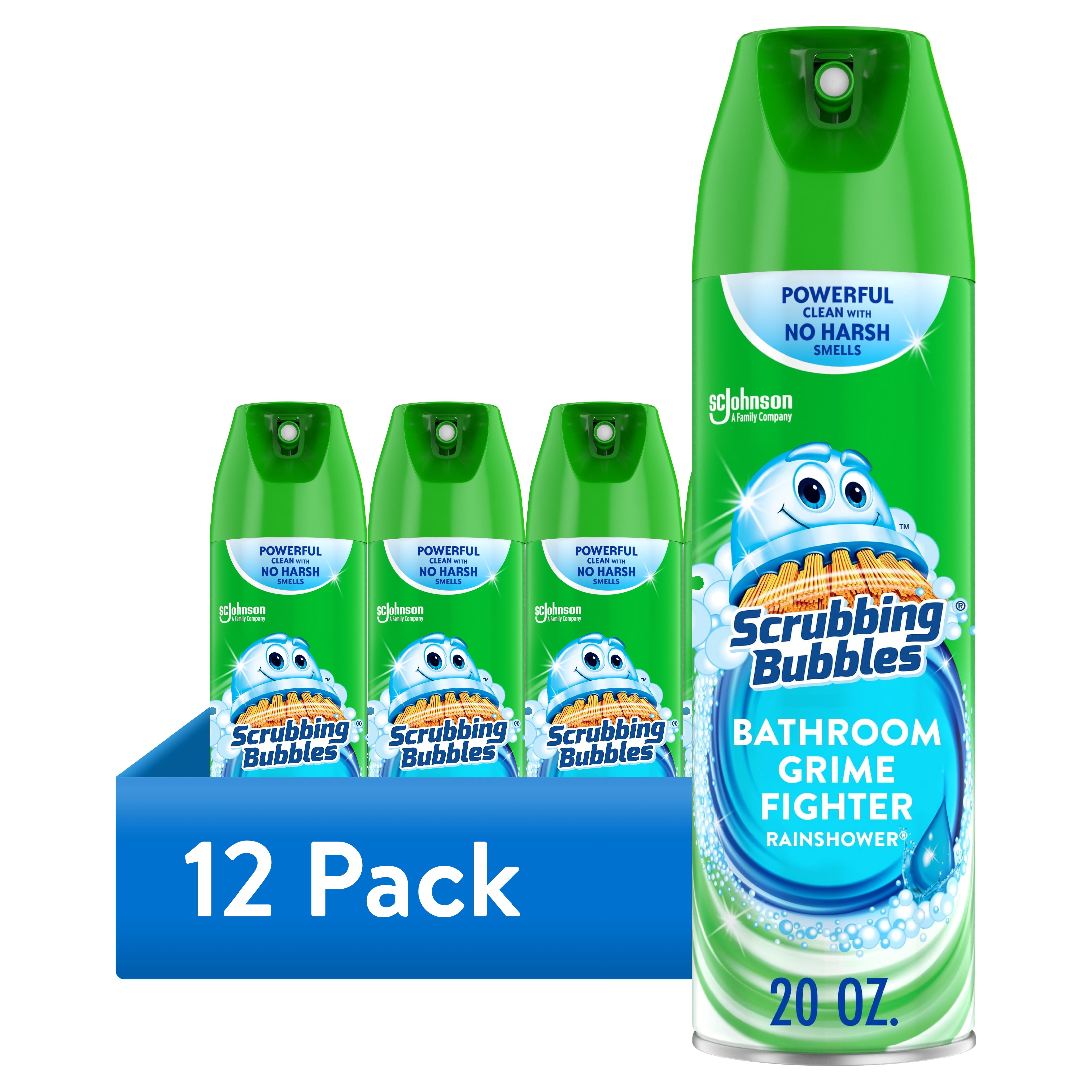(12 pack) Scrubbing Bubbles Bathroom Grime Fighter Disinfectant Cleaner ...