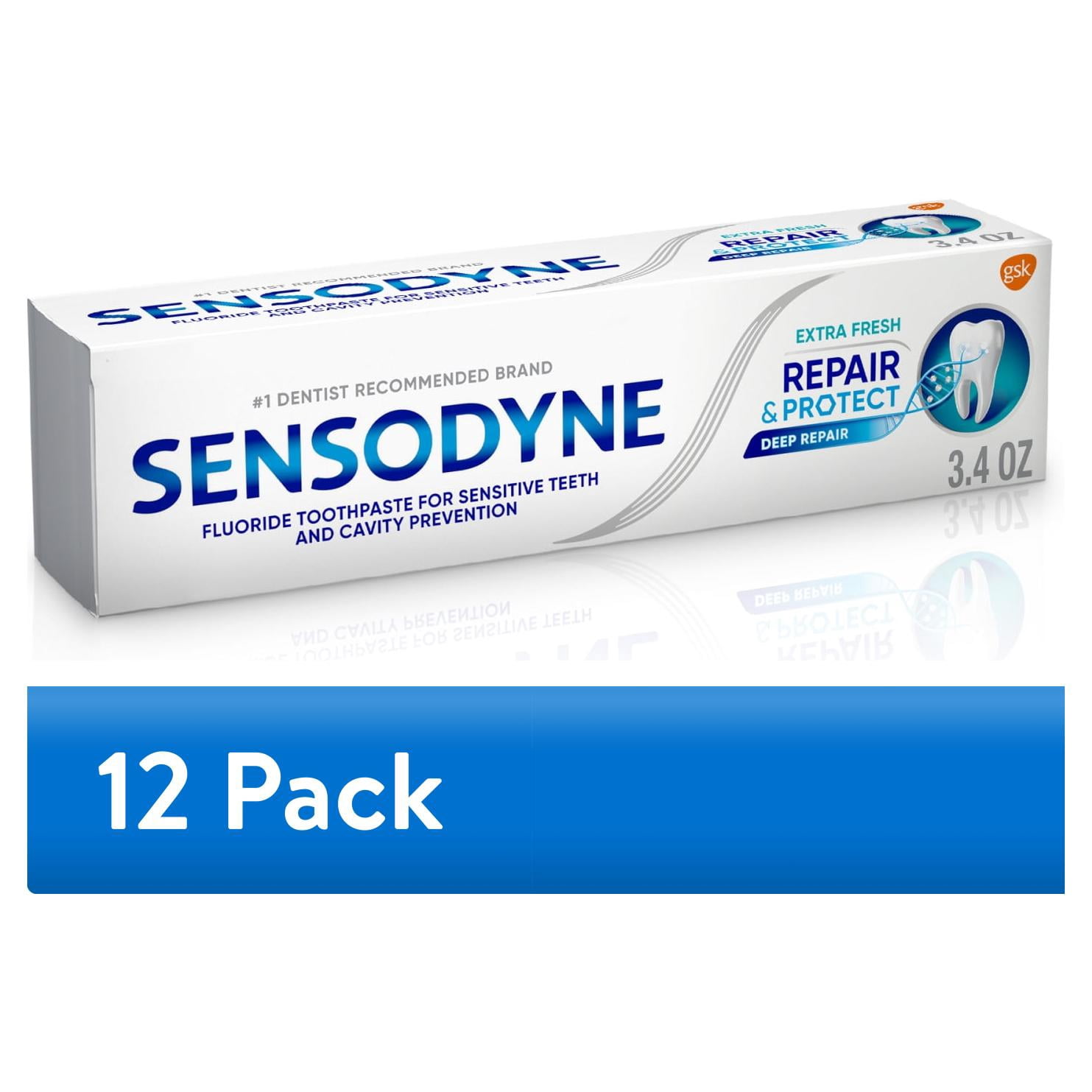 (12 pack) Sensodyne Repair and Protect Sensitive Toothpaste, Extra ...