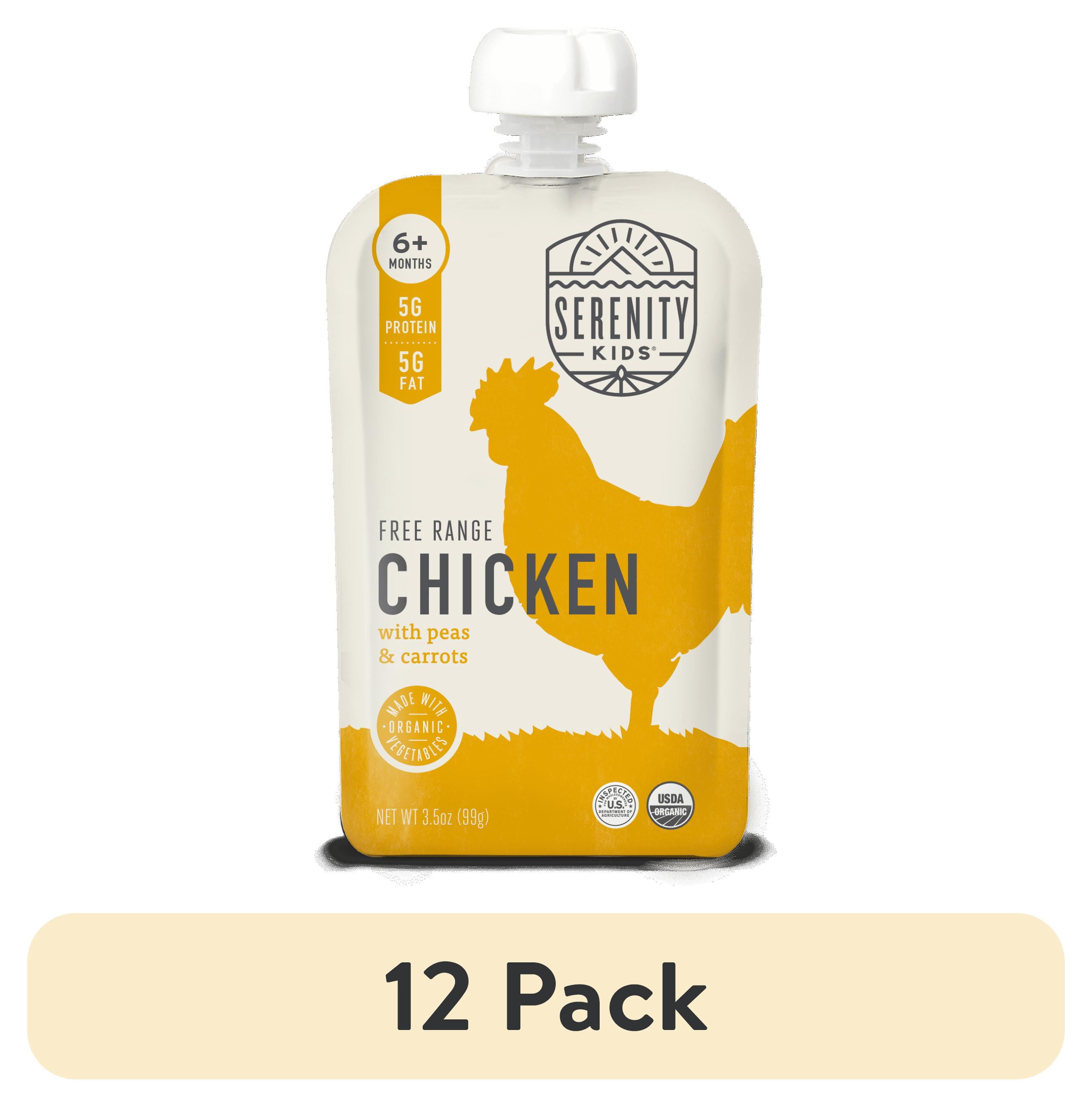 (12 pack) Serenity Kids Free Range Chicken Stage 2 Baby Food with ...