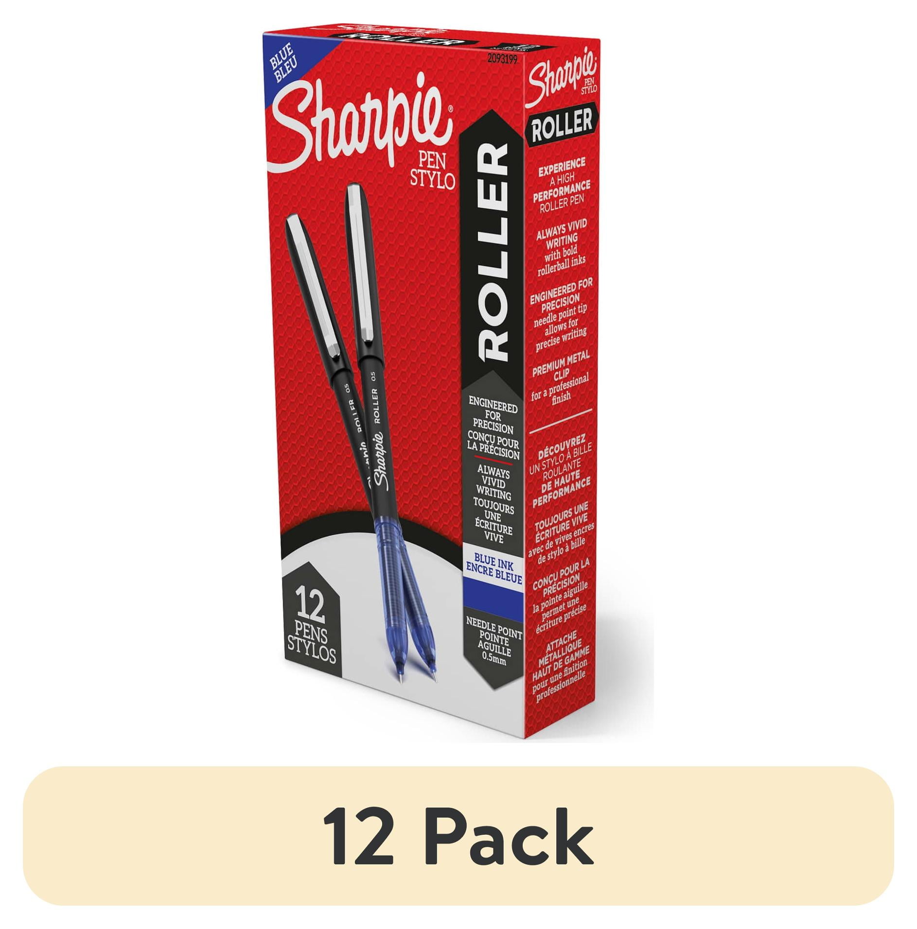 (12 pack) Sharpie Rollerball Pen, Needle Point (0.5mm) Precision Pen ...