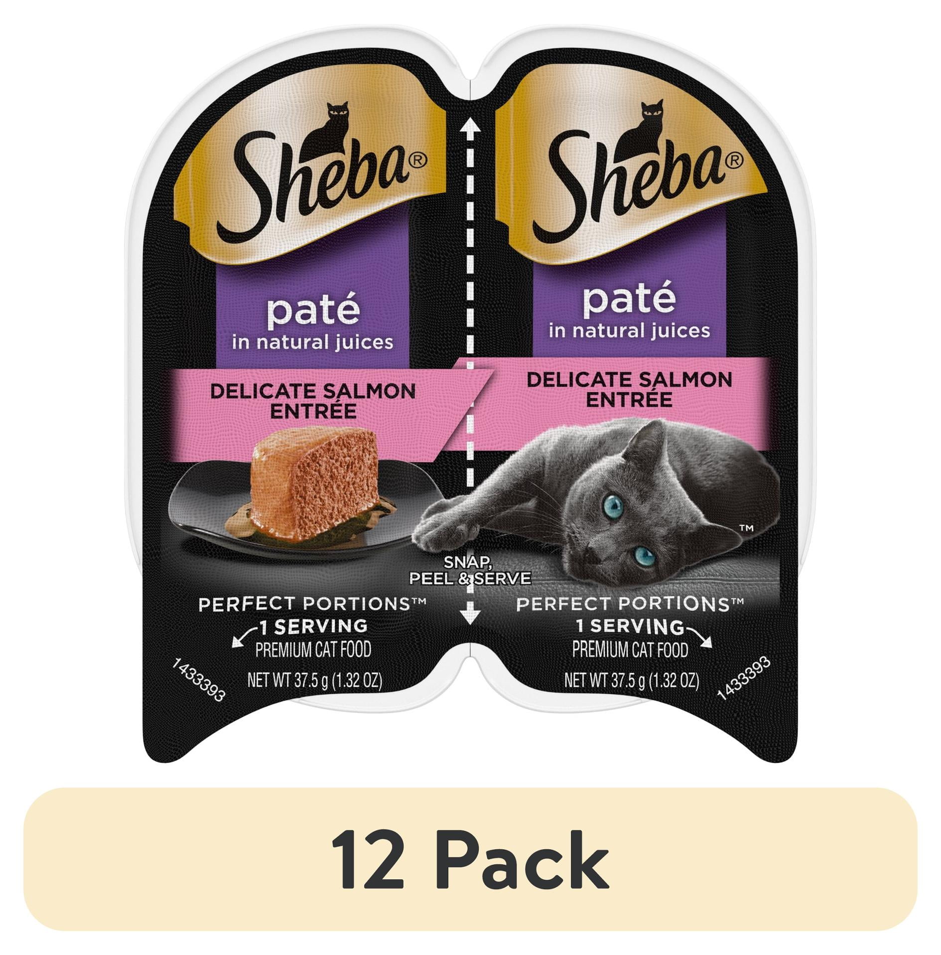 (12 pack) Sheba Perfect Portions Wet Cat Food Paté With Sustainable ...