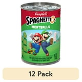 (12 pack) SpaghettiOs Super Mario Bros Canned Pasta with Meatballs, 15. ...