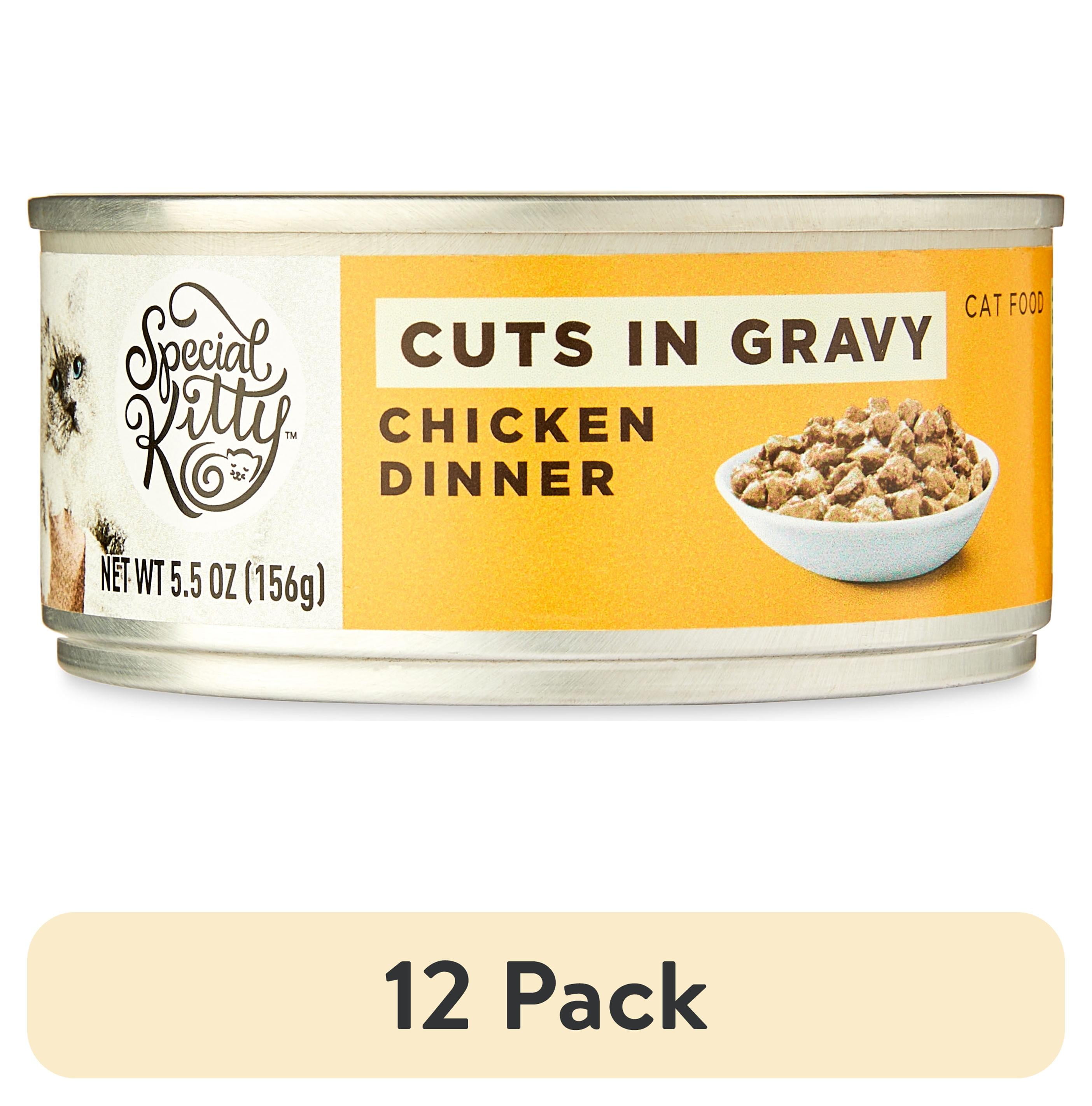 (12 pack) Special Kitty Chicken Dinner Cuts in Gravy Wet Cat Food, 5.5 ...
