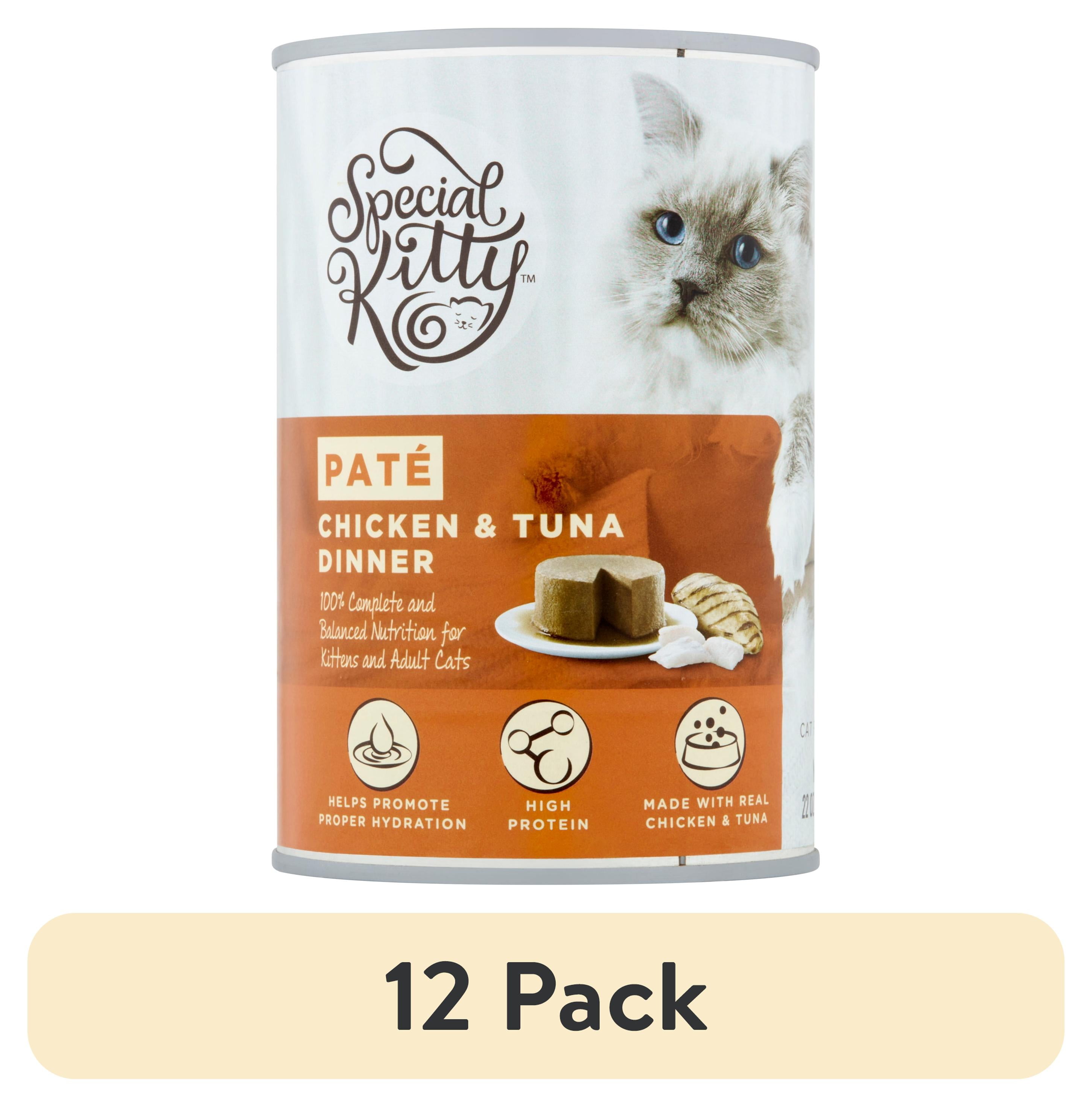 (12 pack) Special Kitty Chicken & Tuna Dinner Pate Wet Cat Food, 22 oz ...
