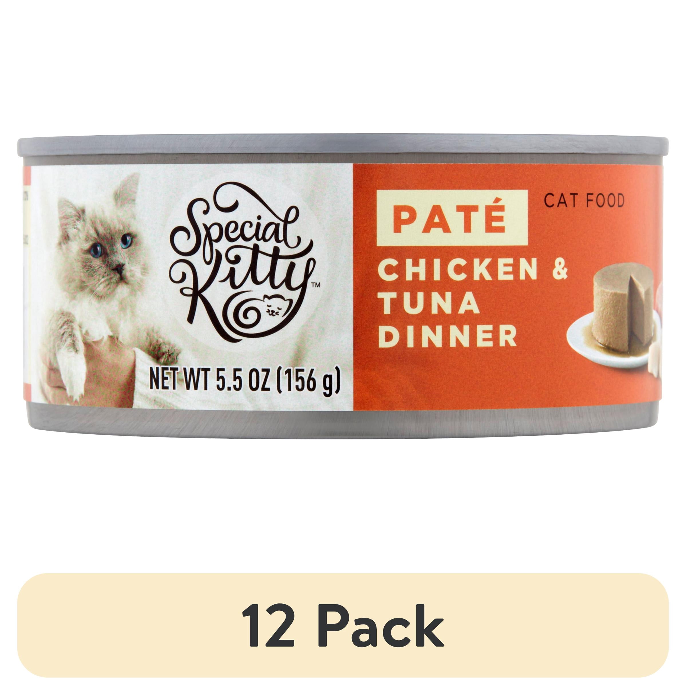 (12 pack) Special Kitty Chicken & Tuna Dinner Pate Wet Cat Food, 5.5 oz ...