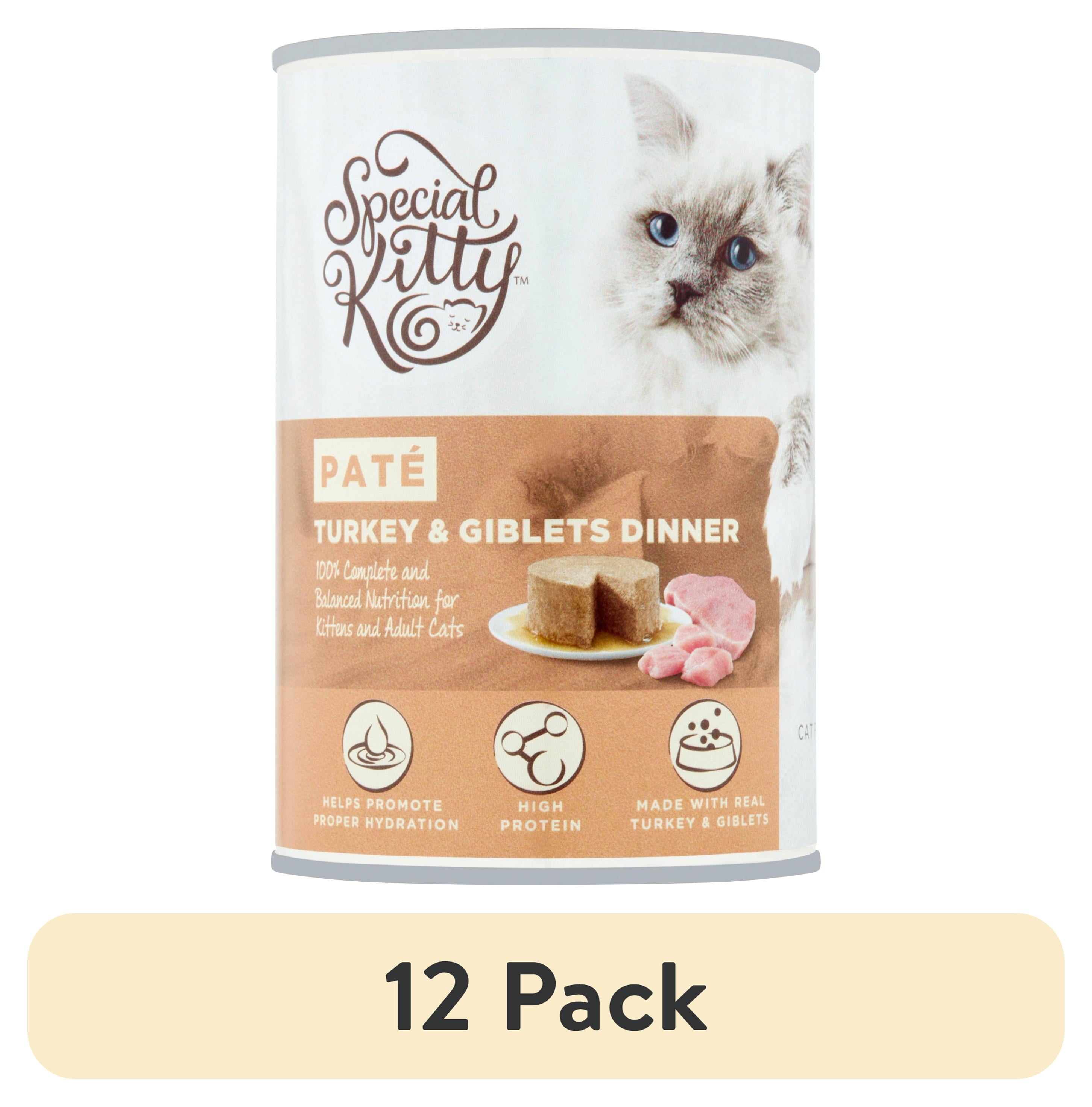 (12 pack) Special Kitty Turkey & Giblets Dinner Pate Wet Cat Food, 22 oz Can - Walmart.com