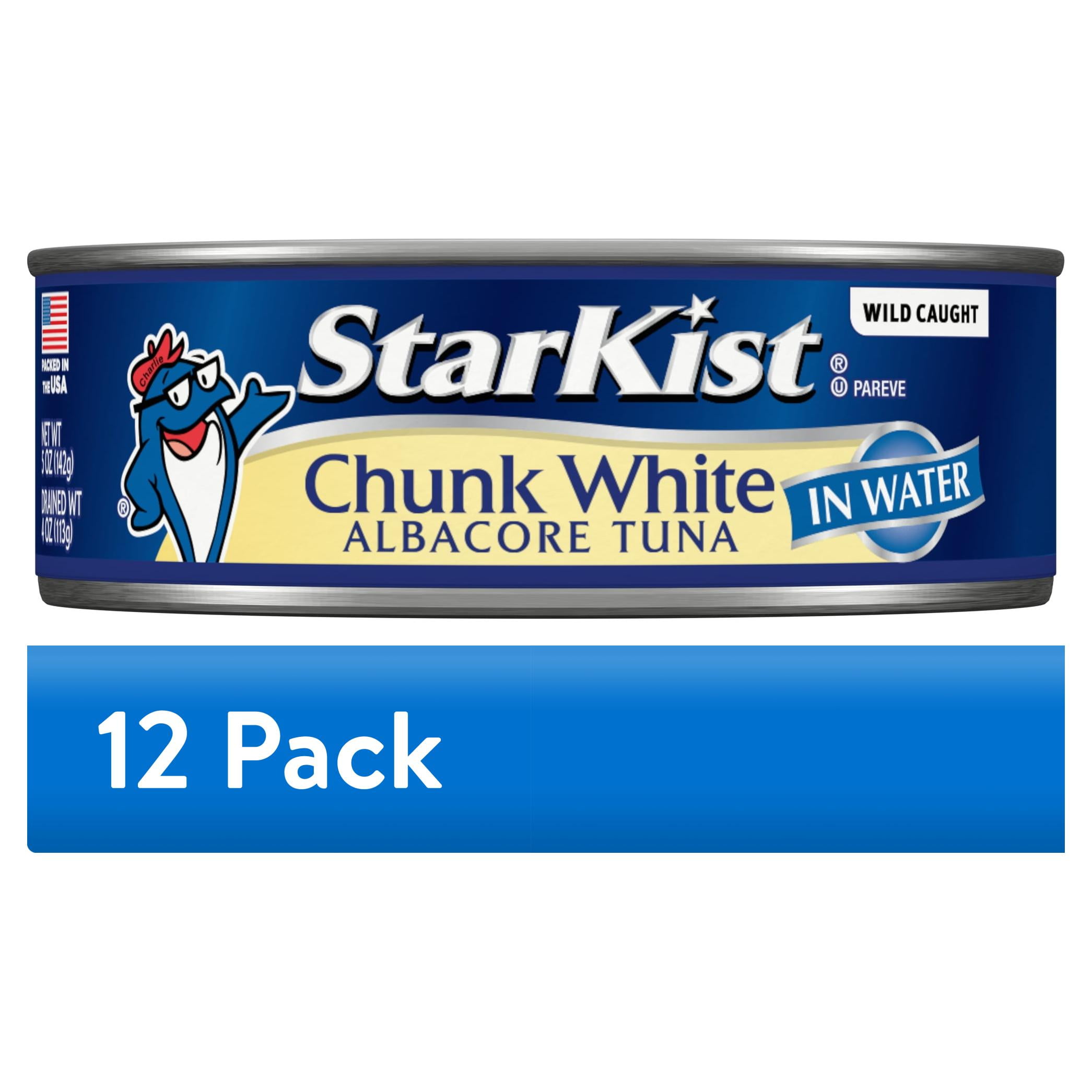 StarKist® Chunk White Albacore Tuna, Water - 5 oz Can (12-Pack), Wild ...