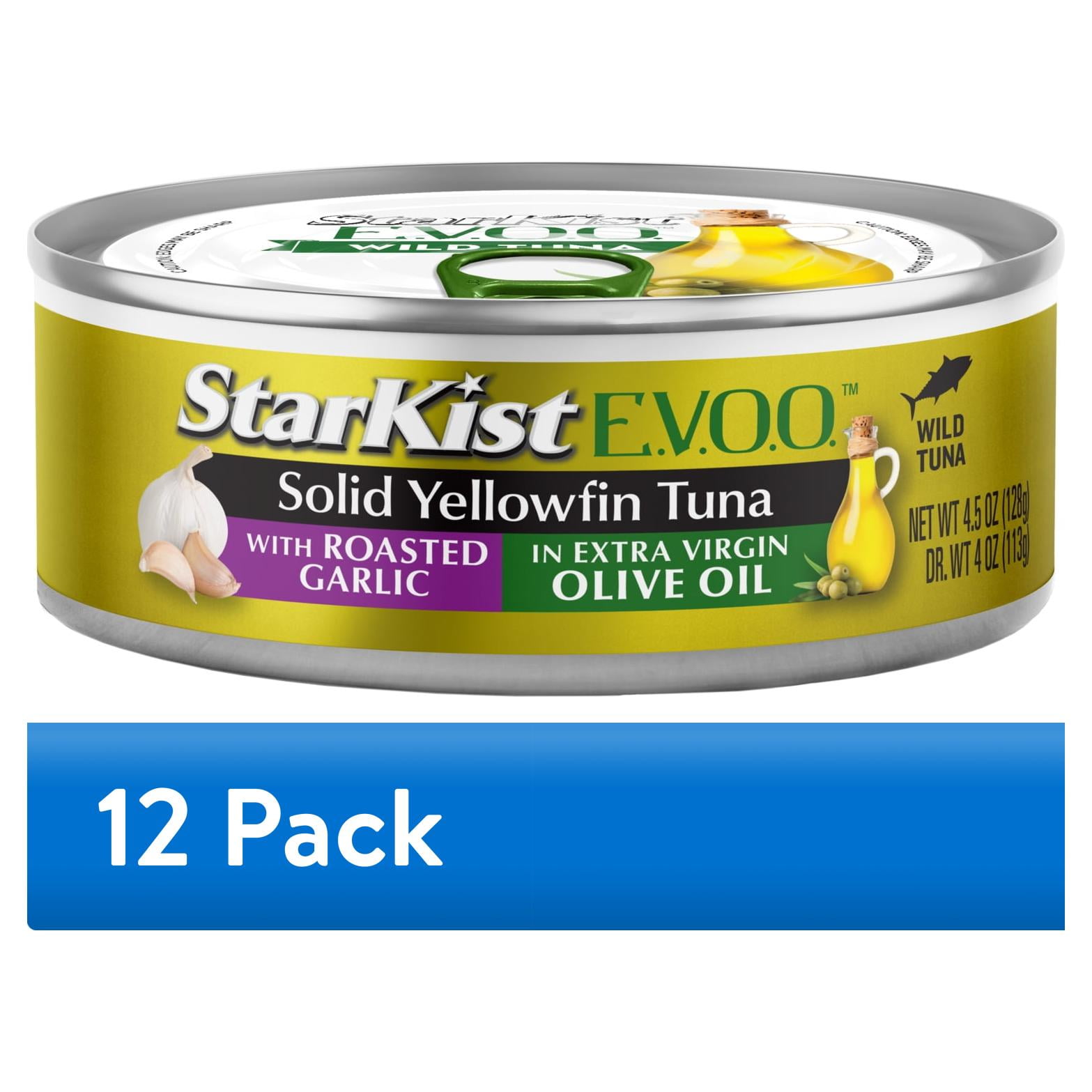 (12 pack) StarKist Selects E.V.O.O. Solid Wild Caught Yellowfin Tuna ...