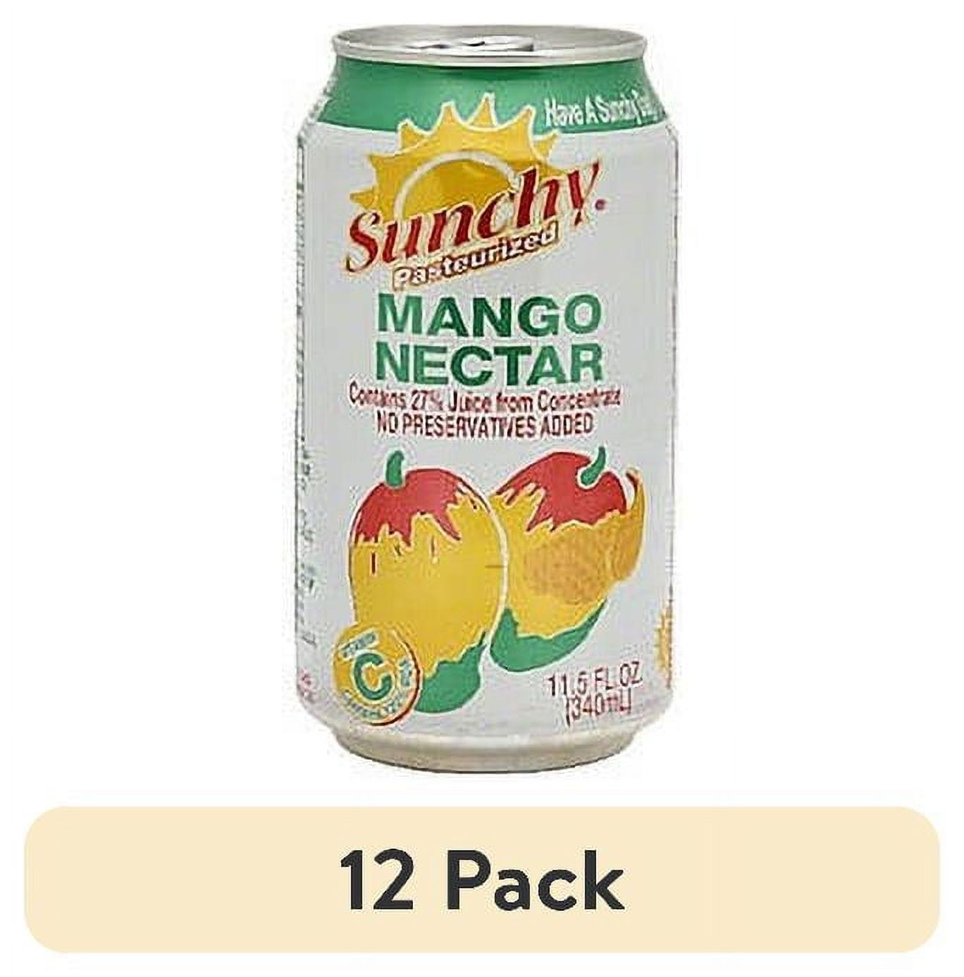 (12 pack) Sunchy Mango Nectar, Juice, 11.5 oz Can - Walmart.com