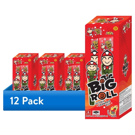 Tao Kae Noi Grilled Seaweed Roll Snack, Classic Flavor, 0.63 oz, 6 ...