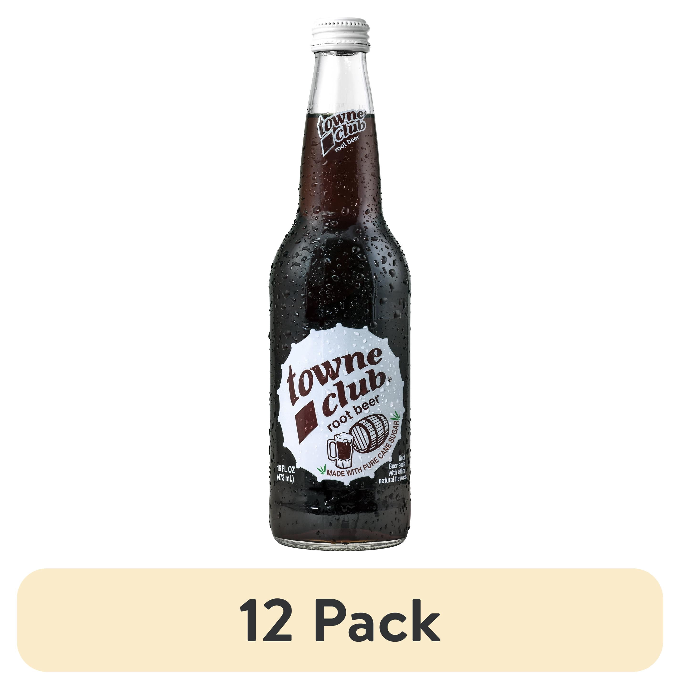 (12 pack) Towne Club Caffeine-Free Root Beer Soda, 16 Fl. Oz. - Walmart.com