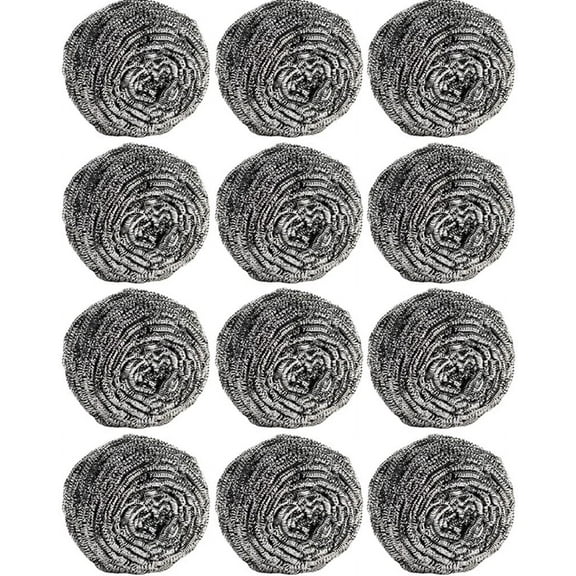 20 Pack Steel Wool Soap Pads - Metal Scouring Cleaning Pads for Dishes ...