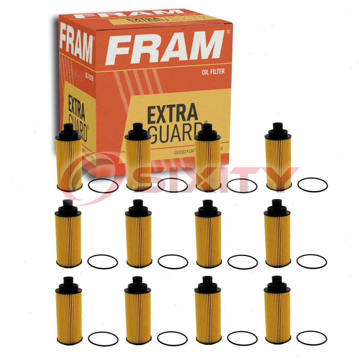 12 pc FRAM CH12069 Extra Guard Engine Oil Filters for 278 184 0125 ...