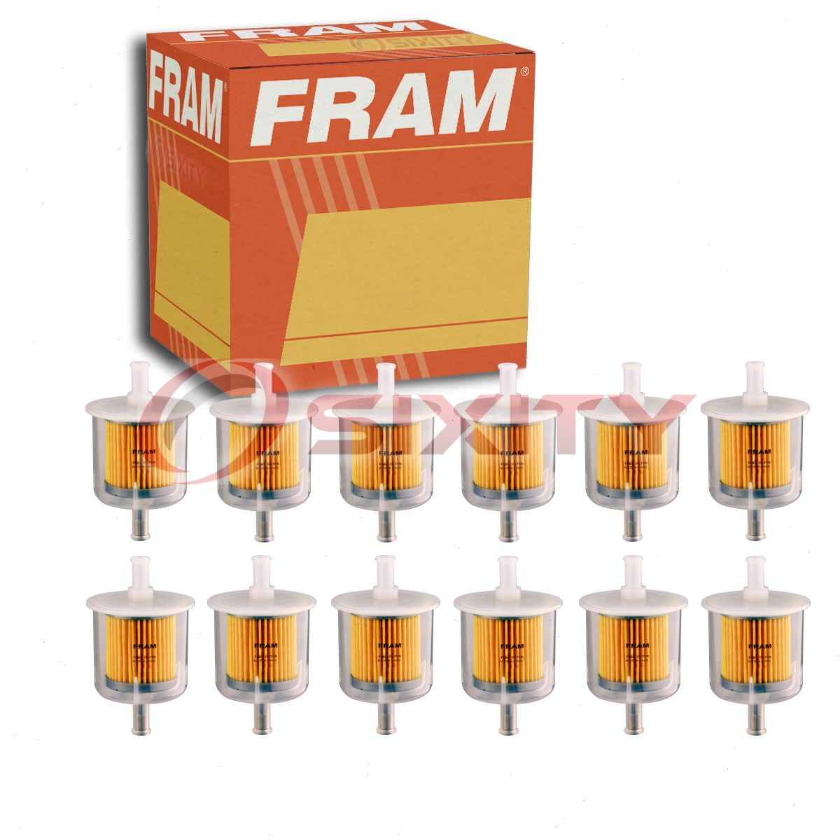 12 pc FRAM G12 Fuel Filters for ALG-894/2 E9BZ-9155-A FF689 G497 GF226 ...