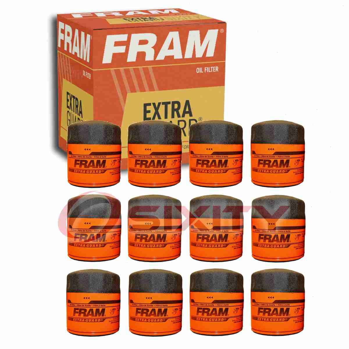 12 pc FRAM PH3614 Extra Guard Engine Oil Filters for 2900535100 600-211-6240 A44081 LF3415 LF363 ...